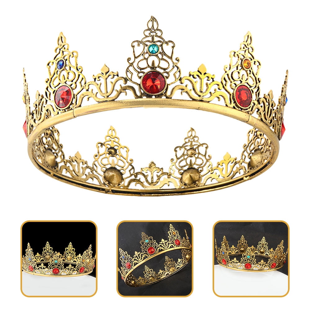 OUNONA King Costume Accessory Men Crown for Party Decorations Crowns ...