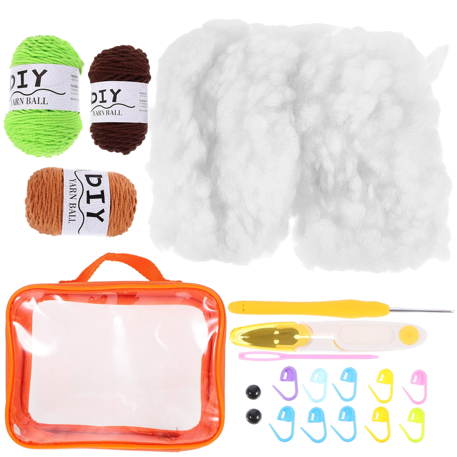 OUNONA Knitting Kits for Beginners Crochet Plant DIY Crocheting ...