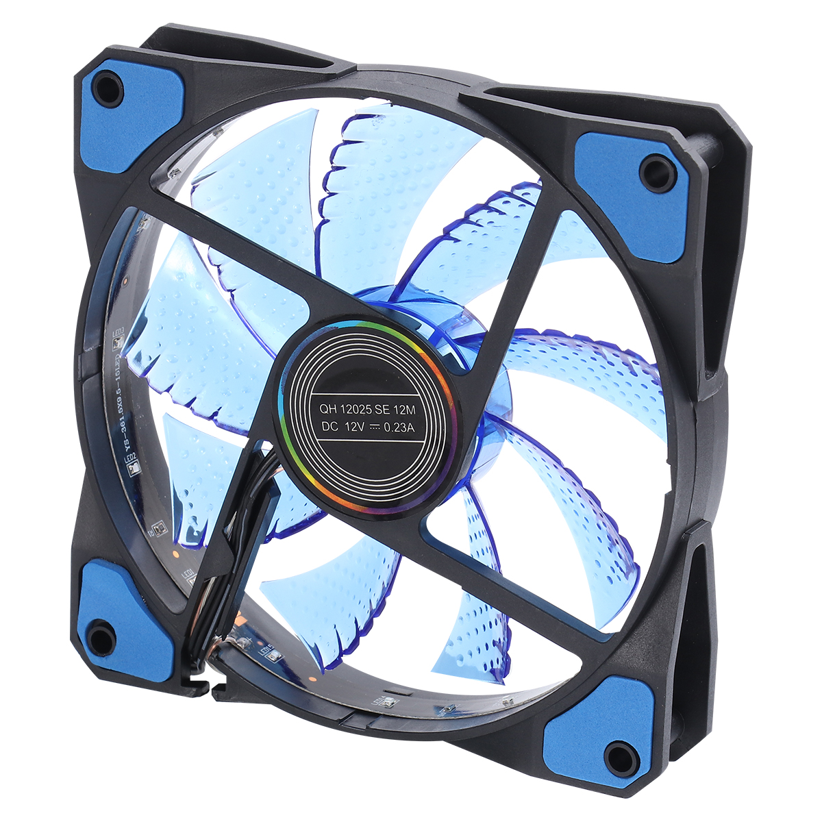 OUNONA LED Fan Efficient Heat Dissipation Fan 12X12X2.5CM - Walmart.com