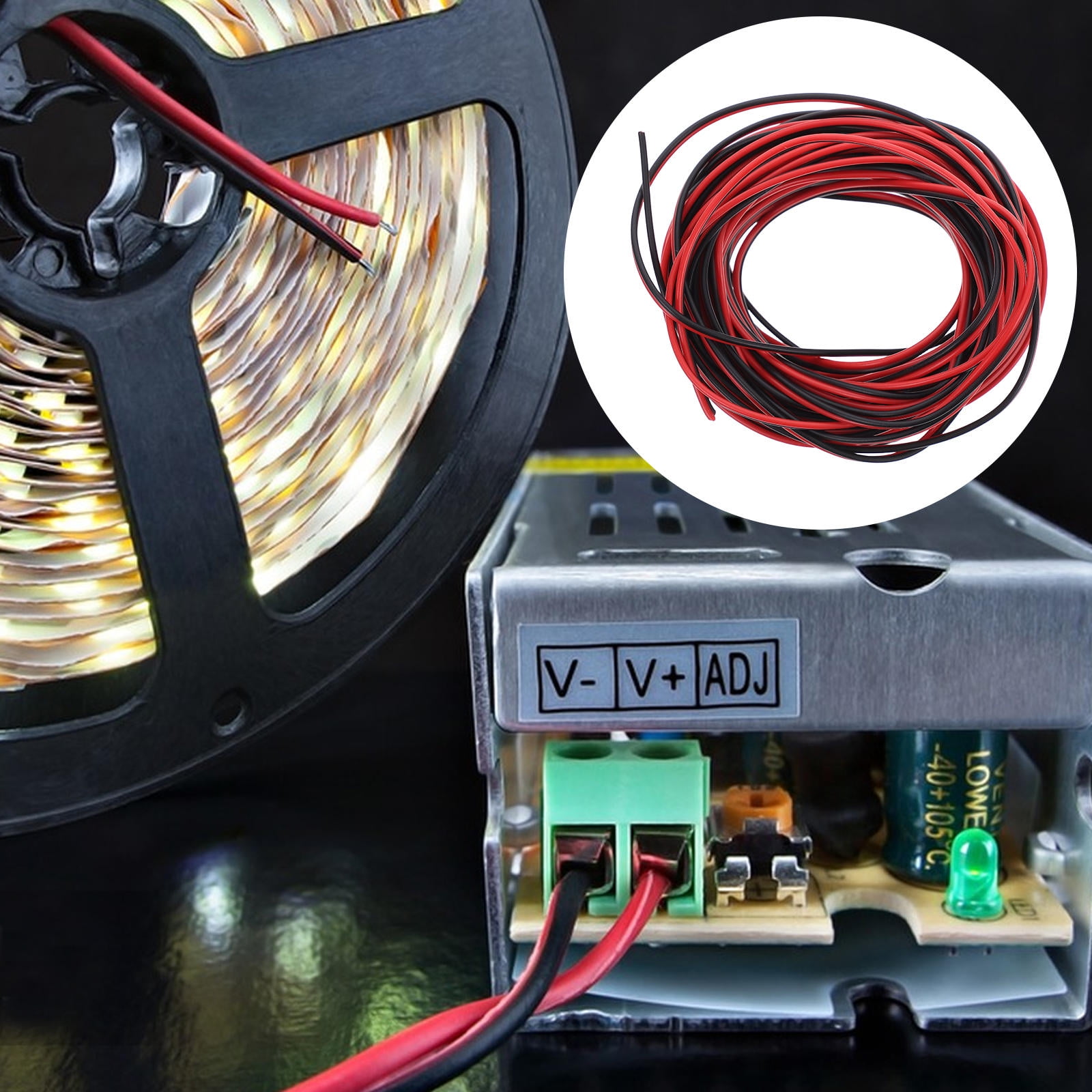LABELEPH Led Light Strip Extension Cable PVC 1Pcs For Electronic ...