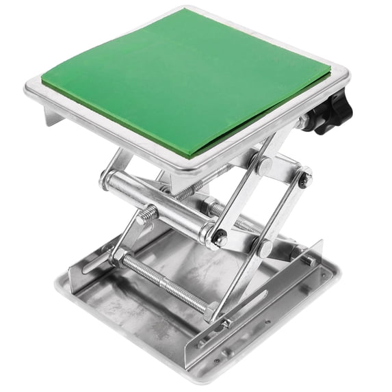 OUNONA Laboratory Jack Stainless Steel Square Adjustable Height ...