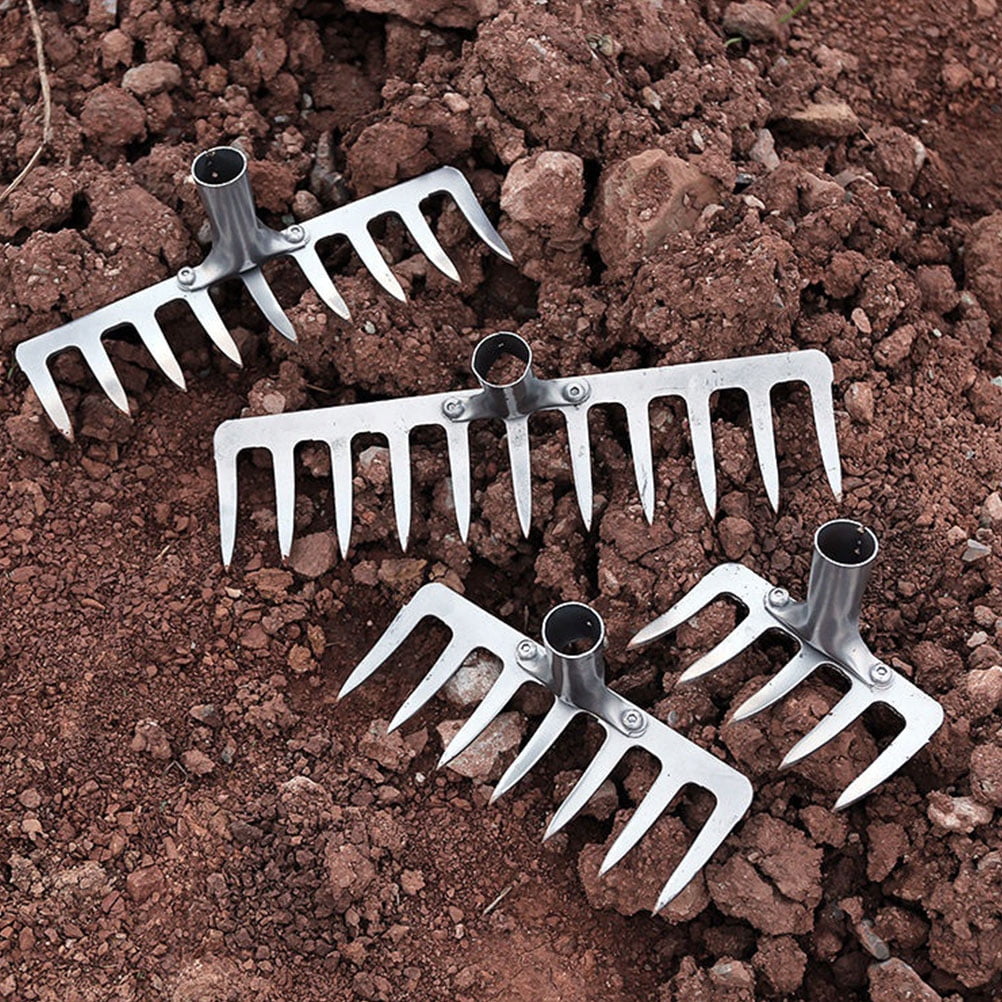 OUNONA Landscaping Lawn Mowing Rake Garden Rakes Weeding Tool Gardening ...