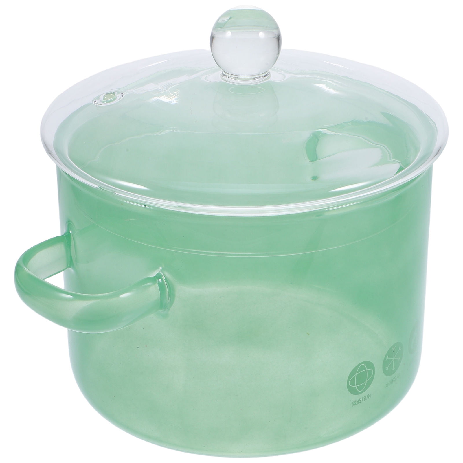 OUNONA Large Glass Stew Pot for Stovetop Heat Resistant Clear Glass Pot ...