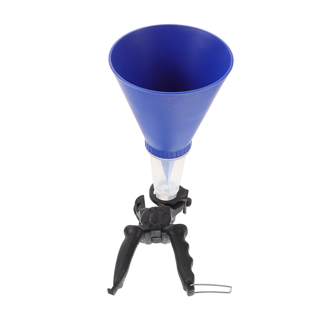 OUNONA Large Oil Funnel with Threaded Locking Clamp Wide Mouth Funnel ...