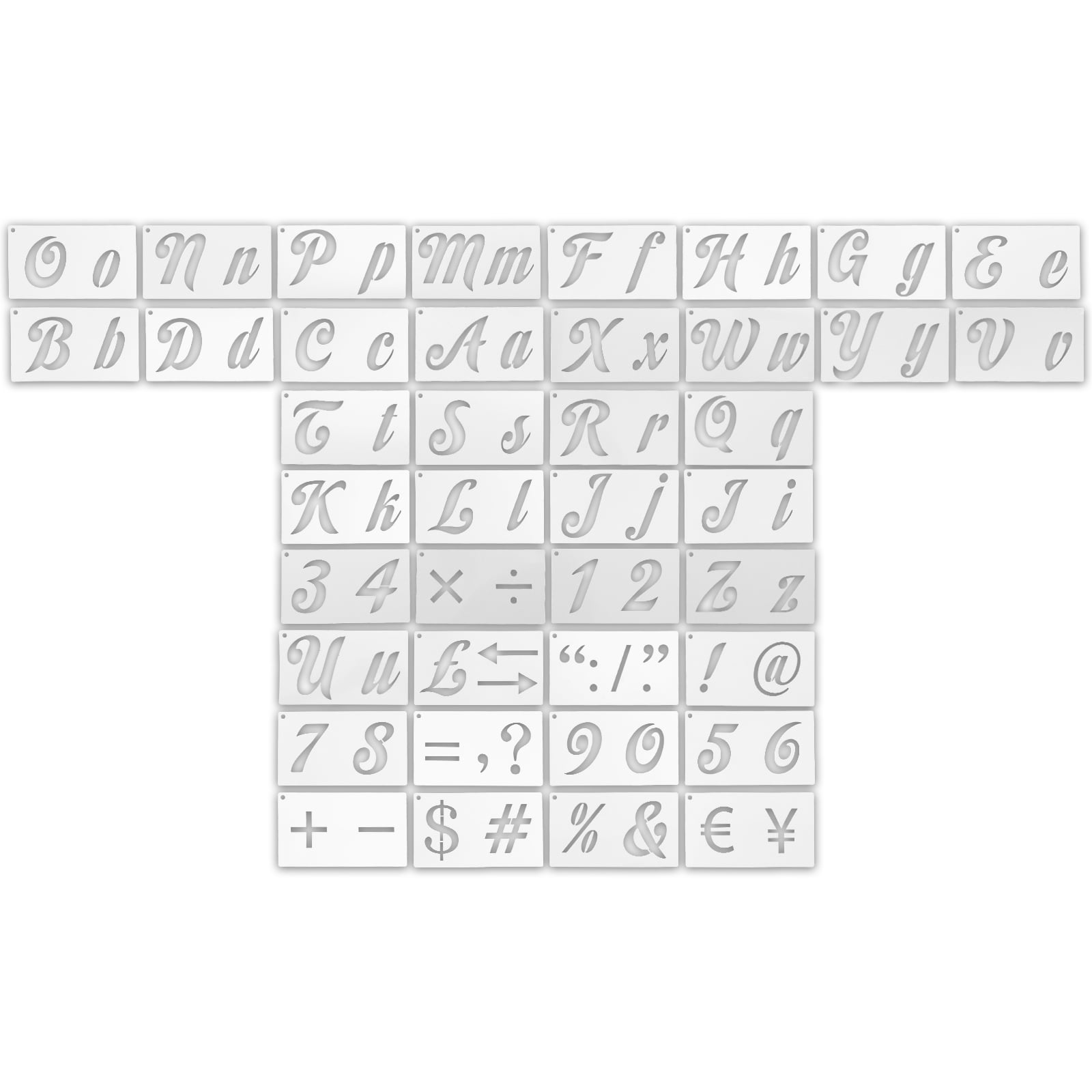 OUNONA Large Stencils Letters Alphanumeric Template Replacement ...