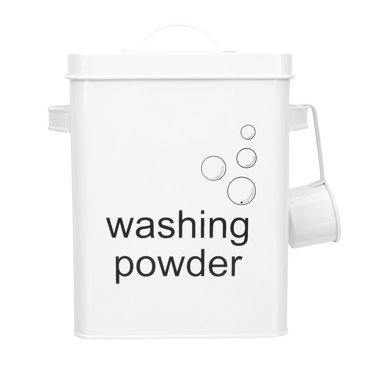 Bloomingville "Laundry Powder" 3 Piece Grey Metal Container with Lid ...