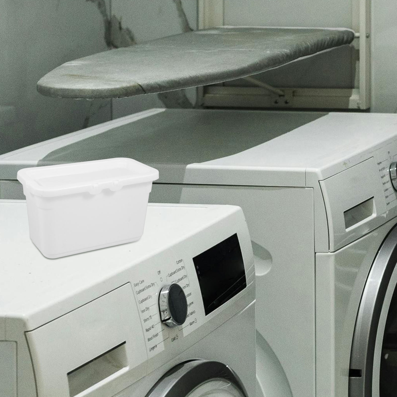 OUNONA Laundry Pod Containers Dryer Sheet Holder Bathroom Storage Box ...