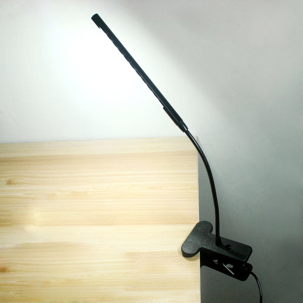 OUNONA Led Reading Light Bedside Table Lamp Clip USB Student Black ...