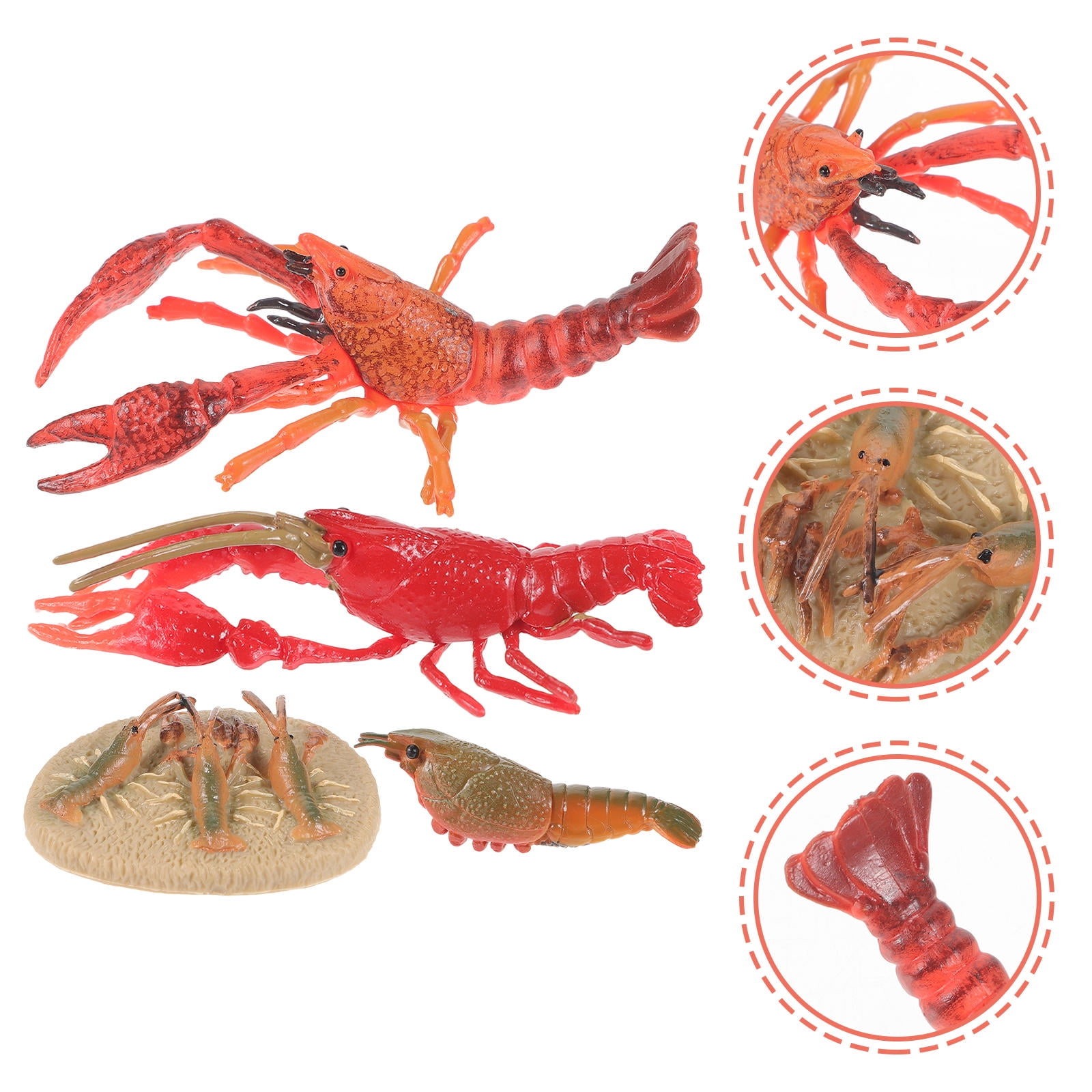 OUNONA Lifelike Plastic lobster Model Toys for Kids Educational Growth ...
