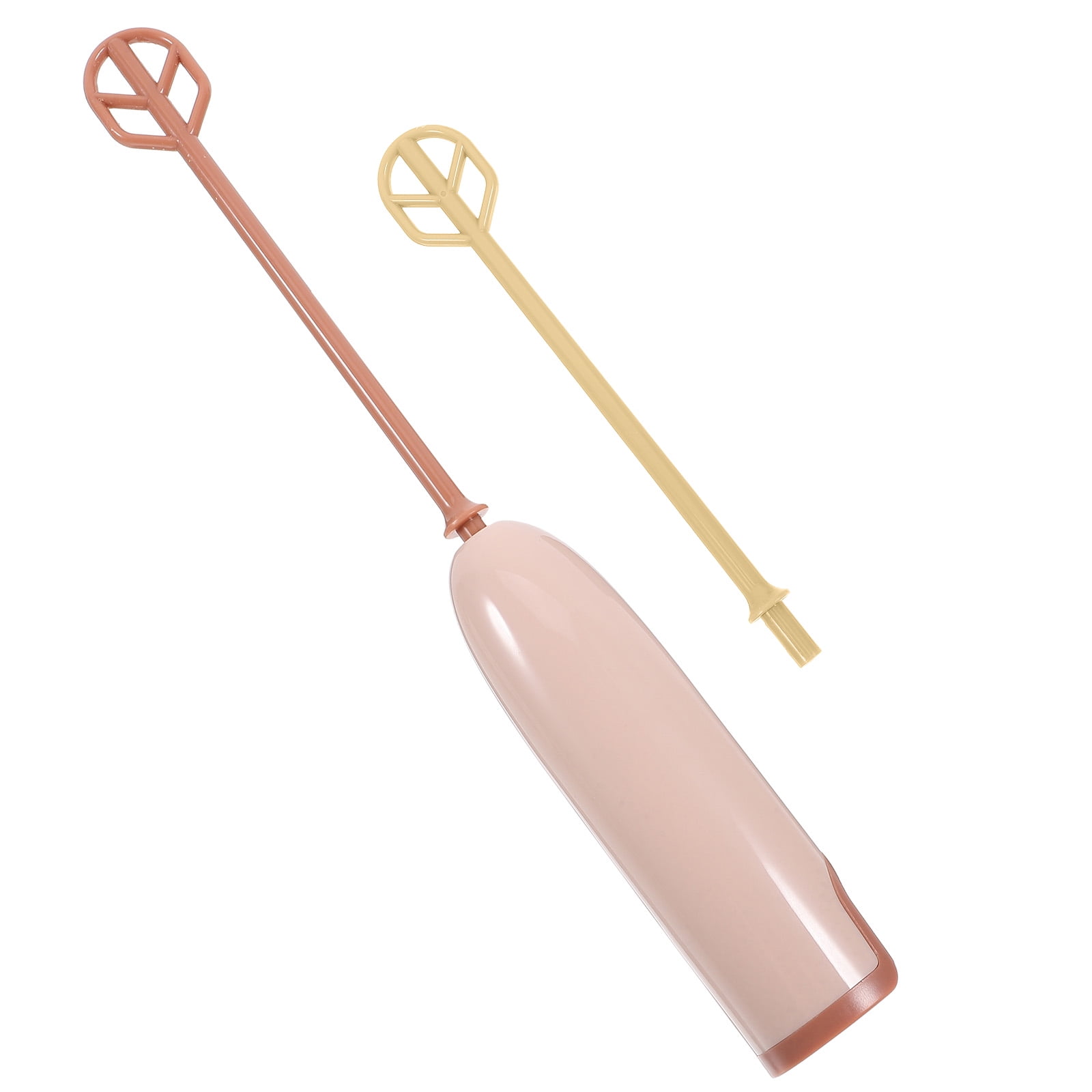 OUNONA Light Brown Handheld Drink Mixer for Home Use with PP Material ...