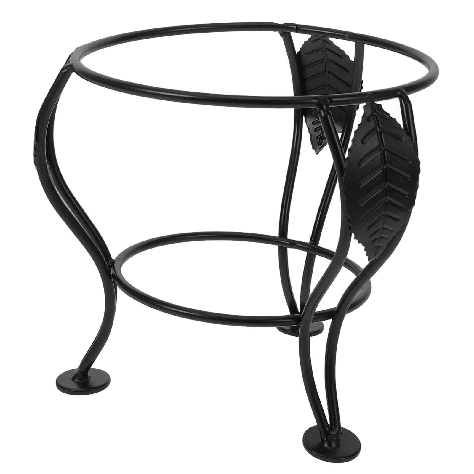 OUNONA Iron Crystal Sphere Stand, Black, Simple Style for Kitchen Use ...