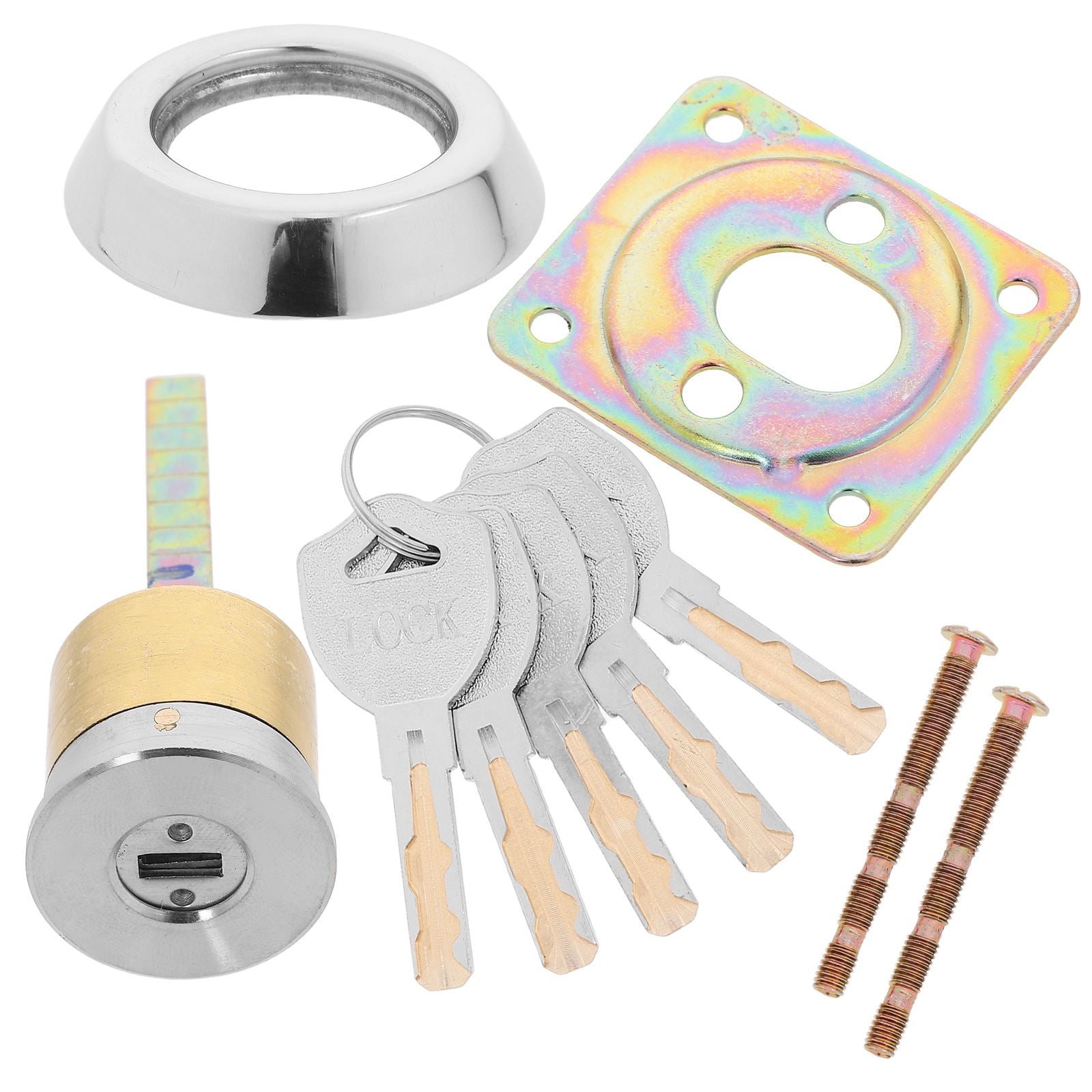 OUNONA Lock Cylinder for Door Replacement Door Lock Cylinder for ...