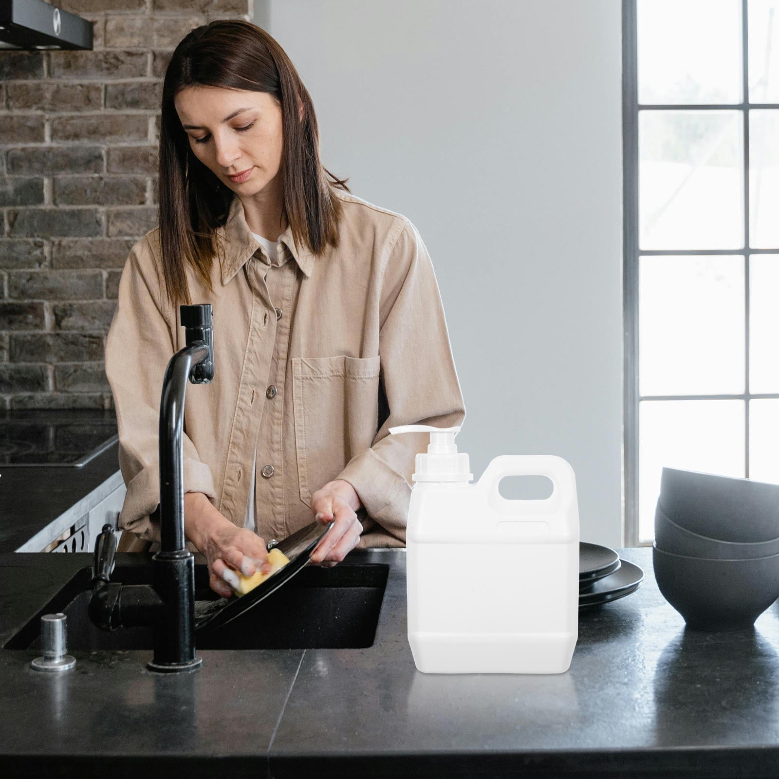 OUNONA Lotion Container 2pcs Reagent Residential With Creams Clear ...