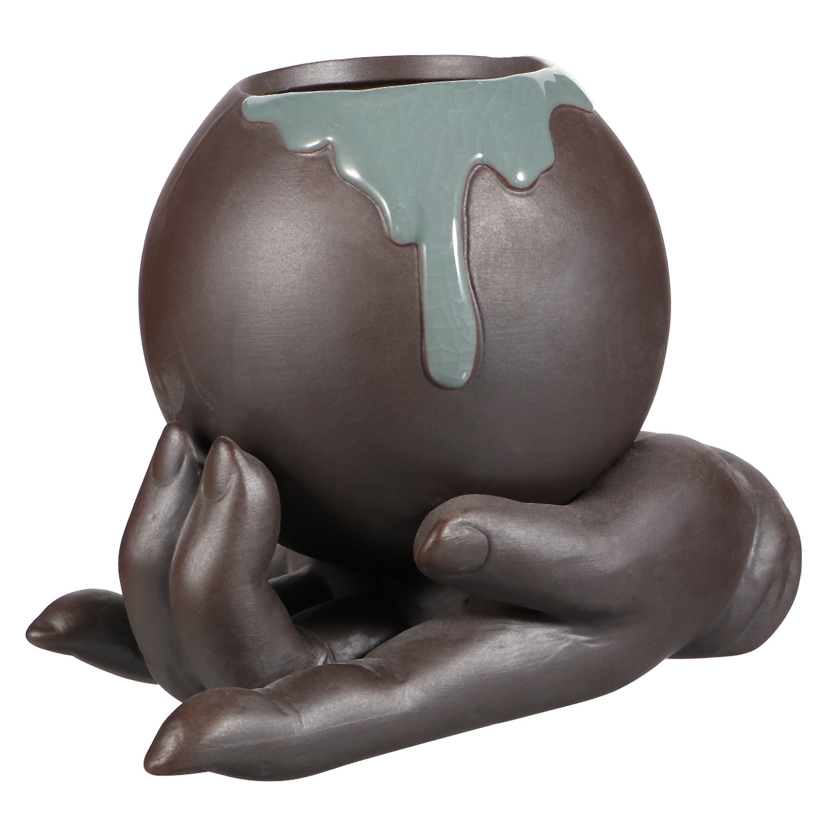 OUNONA Lotus Flower Pot Terracotta Plant Pots Planter Indoor Office ...