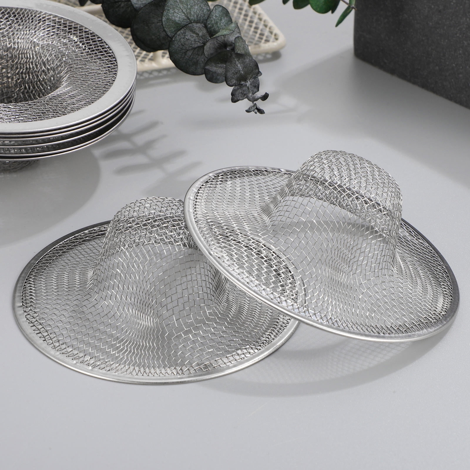 OUNONA MLINS 8 Pcs Sink Strainers Stainless Steel Mesh Strainer Sink ...