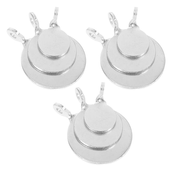 OUNONA 9Pcs Plated Silver Manganese Steel Metal Targets for Training ...