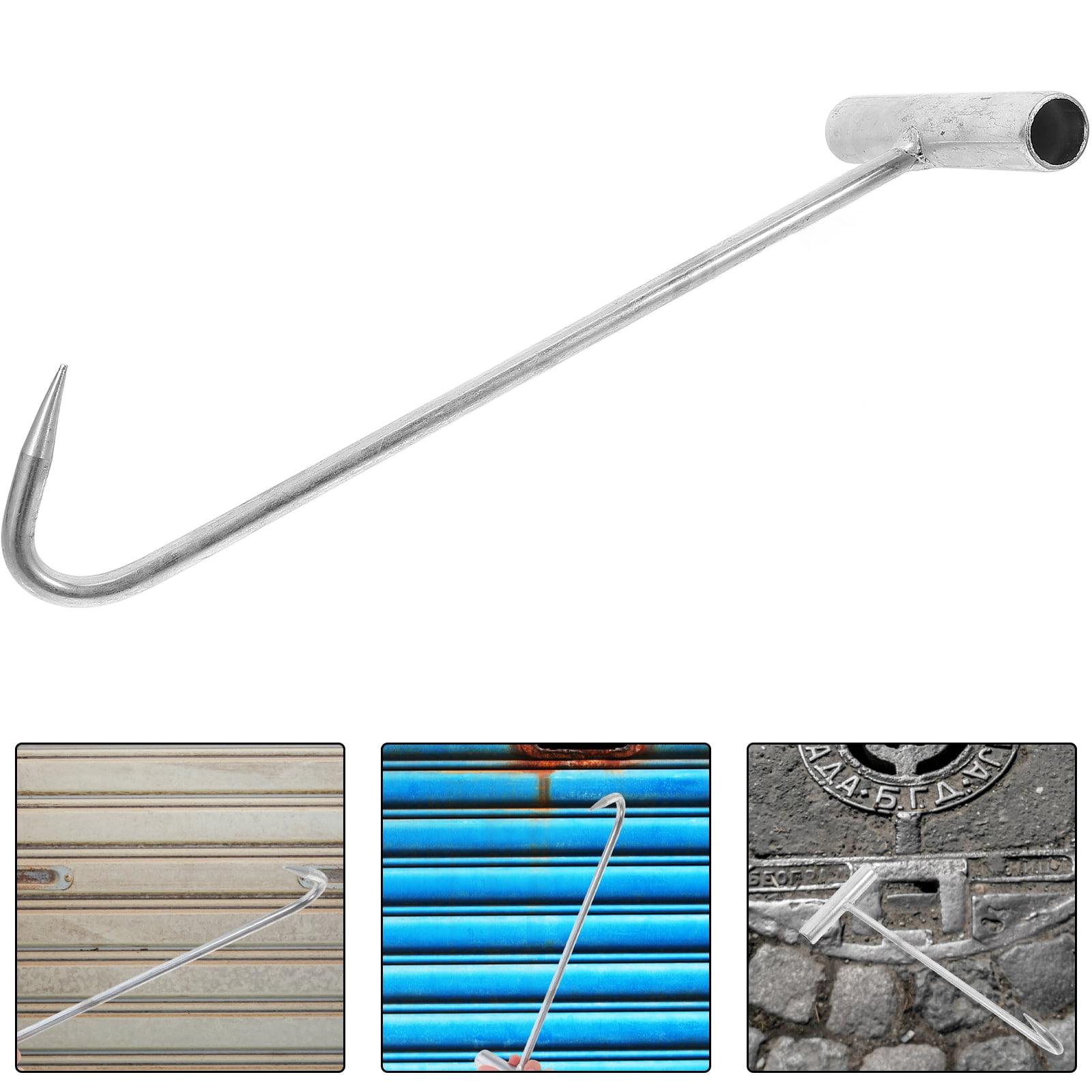 Homoyoyo Metal Hooks for Hanging Lifting Hook with Handle Silver 1Pcs ...