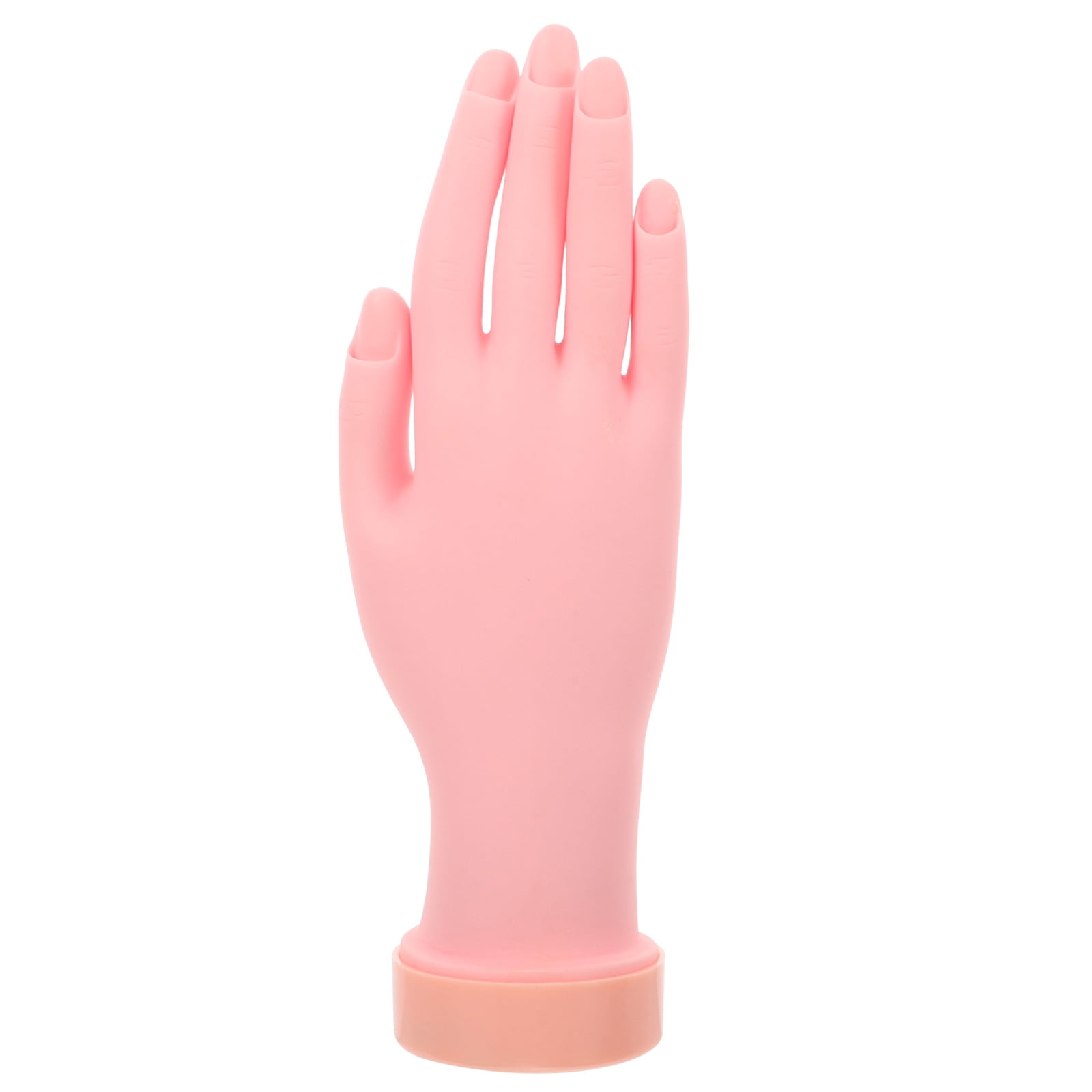 OUNONA Mannequin Hand for Nails Practice Flexible Bendable Fake Hand ...