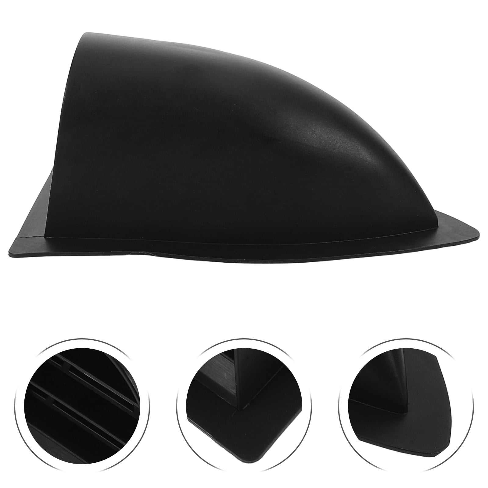 OUNONA Marine Plastic Vent Cover Black Clam Shell Design for Cable Wire ...