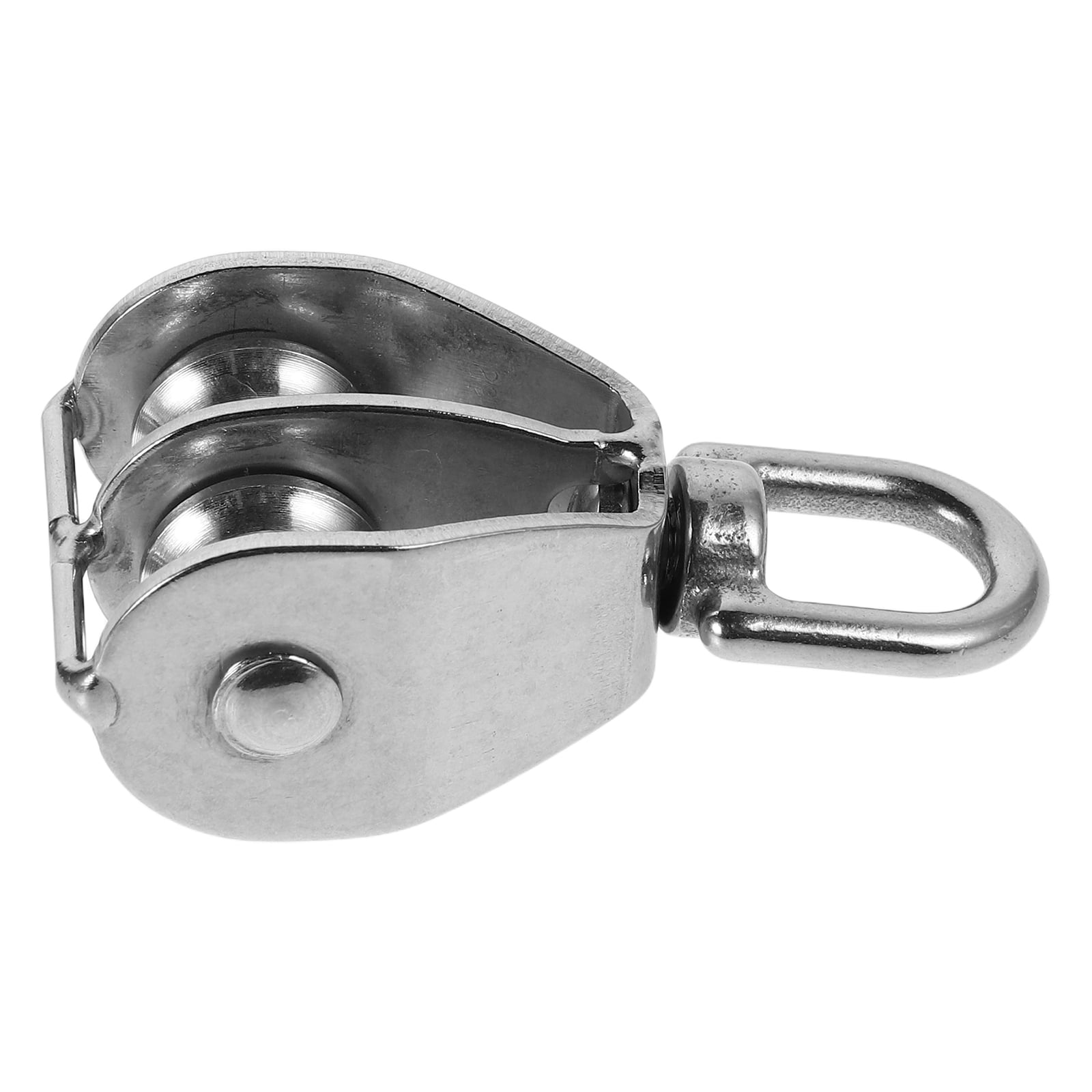 OUNONA Marine Pulley For Rope Lifting Stainless Steel Dual Pulley Wheel ...