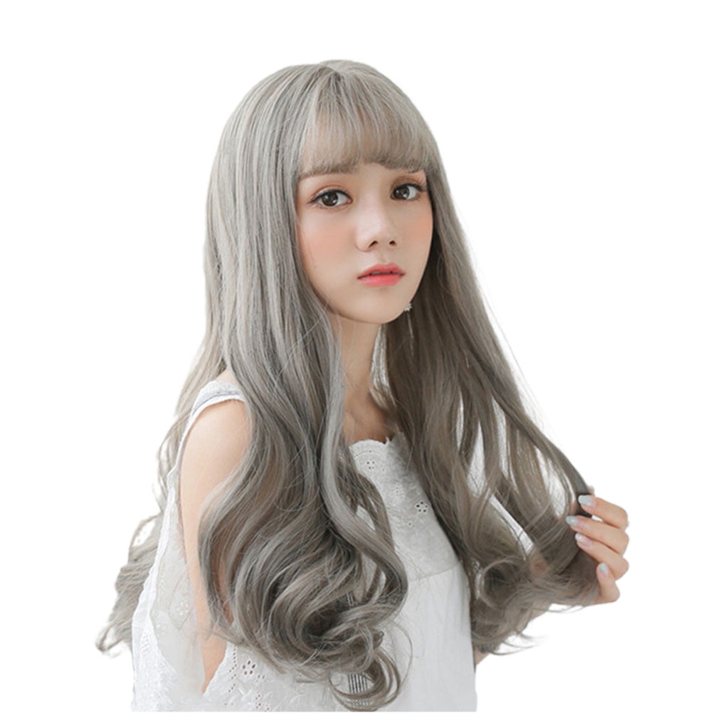 OUNONA Medium-length Hair Wig Stylish Hair Wig Woman Miss 60x20x2cm ...