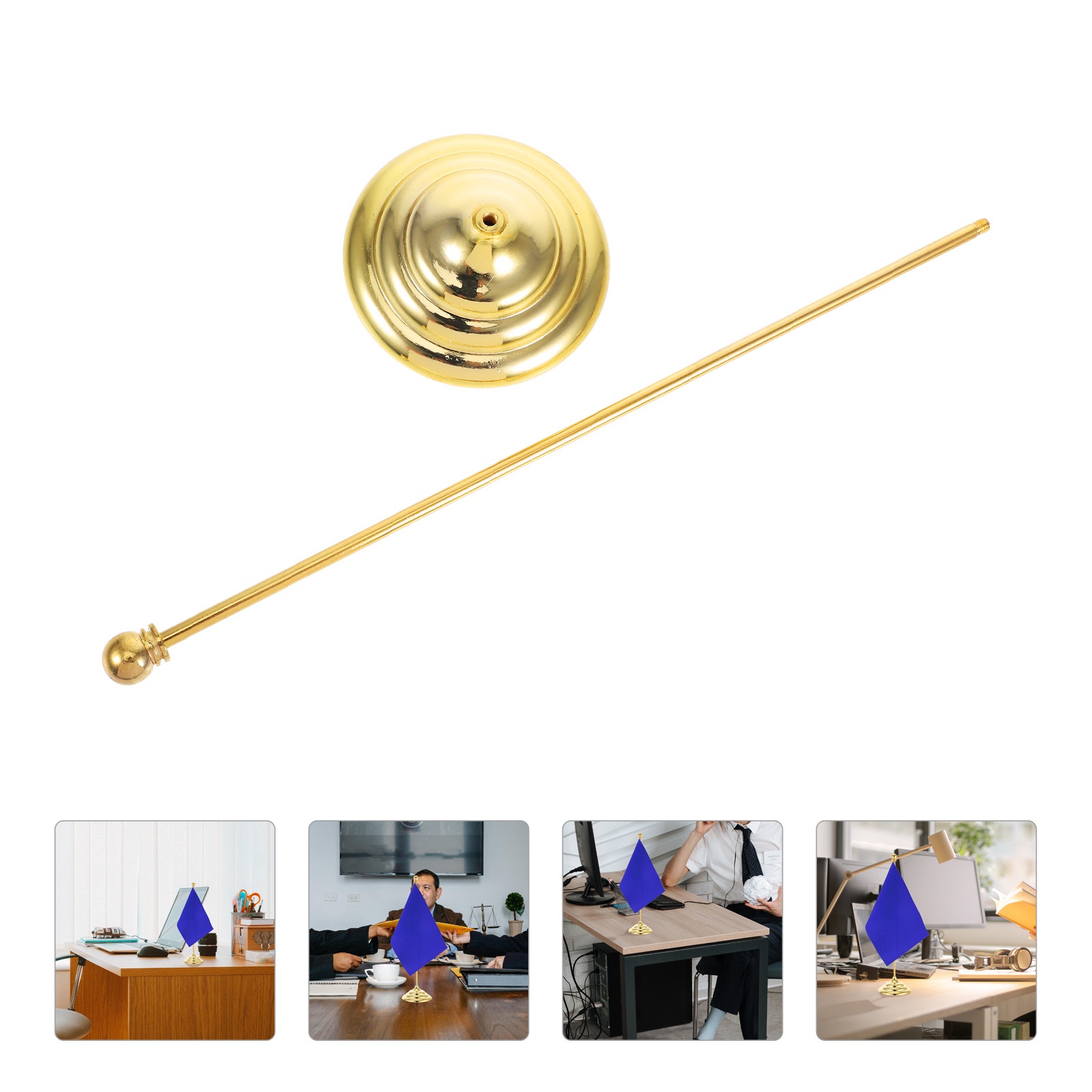 OUNONA Meeting Room Accessory Flag Holders Indoor Flag Pole Tabletop ...