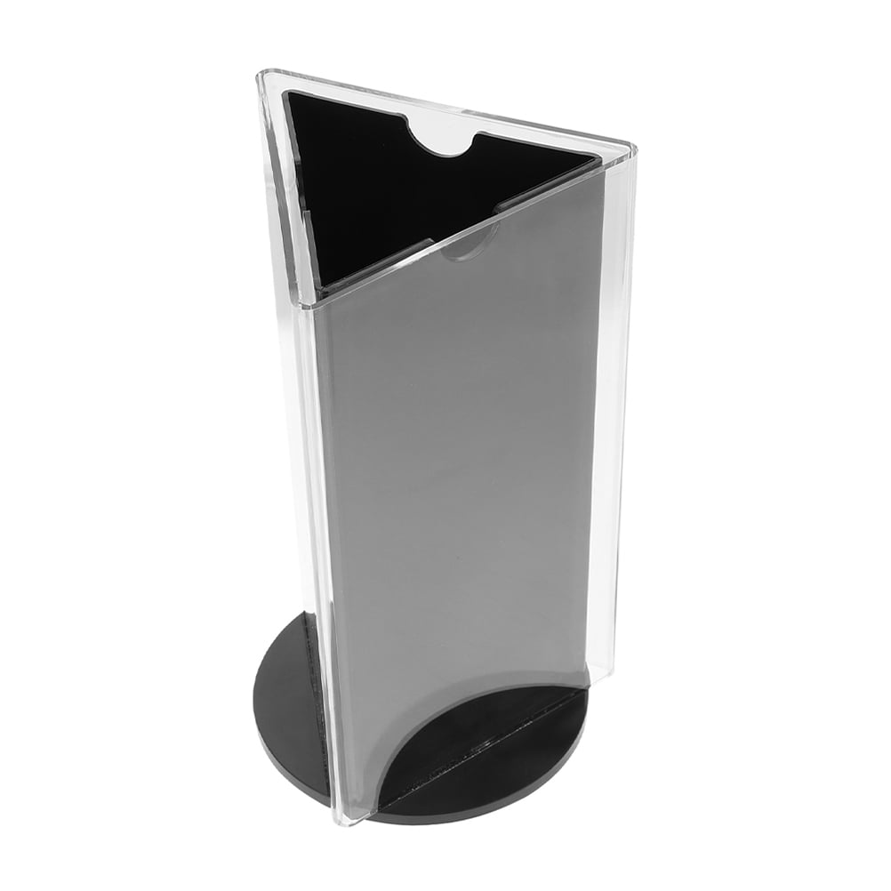 OUNONA Menu Display Stand Desktop Price Chart Holder Rotatable Acrylic ...