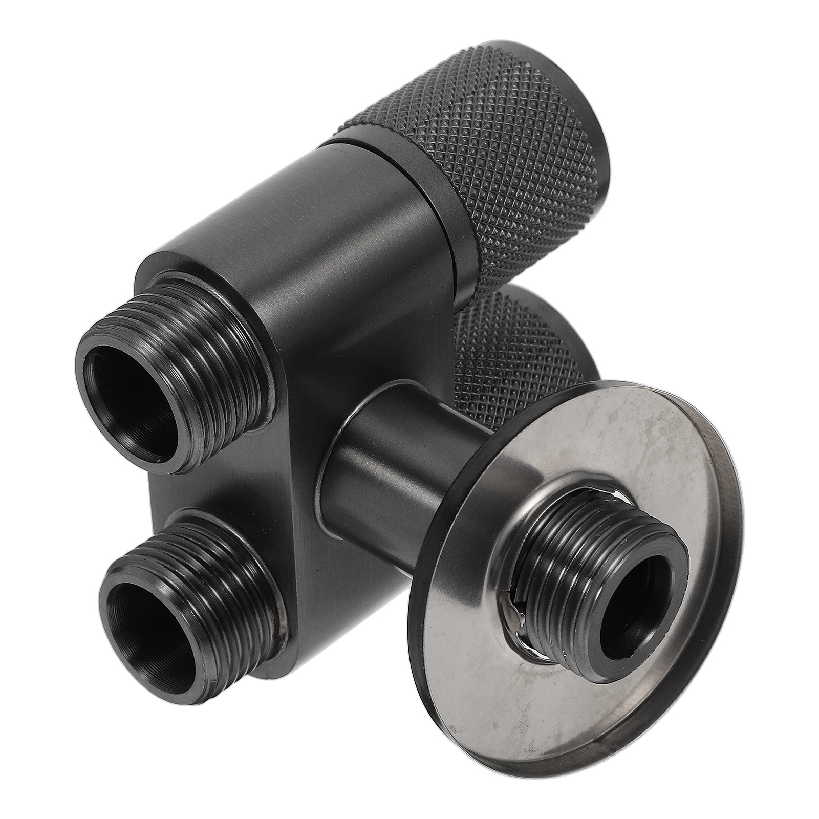 OUNONA Metal 1-In-2-Out Dual Control Valve Stainless Steel Dual Control ...