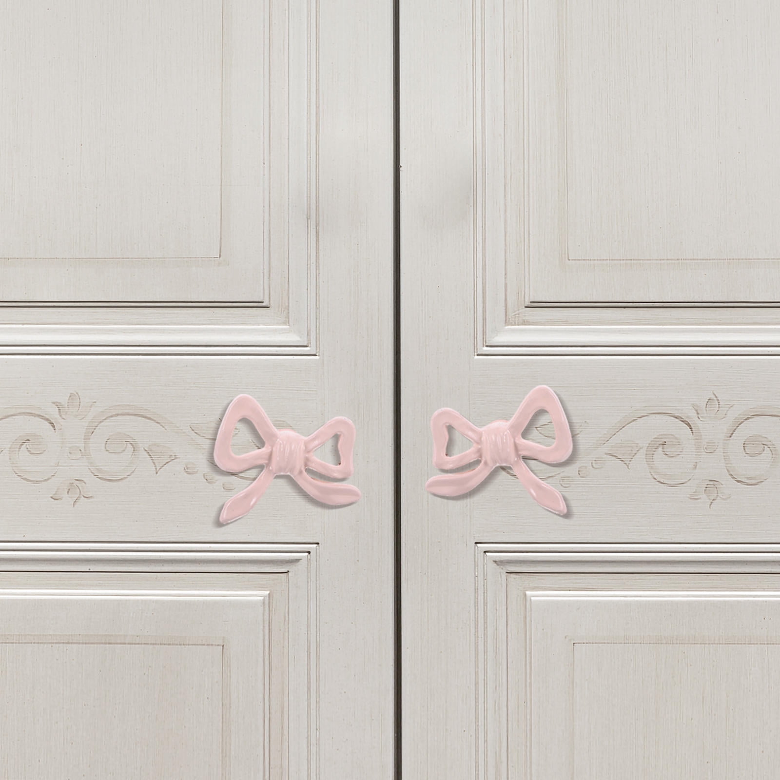 OUNONA Metal Bow Drawer Knobs for Kitchen Cabinet Hardware Nursery Door ...
