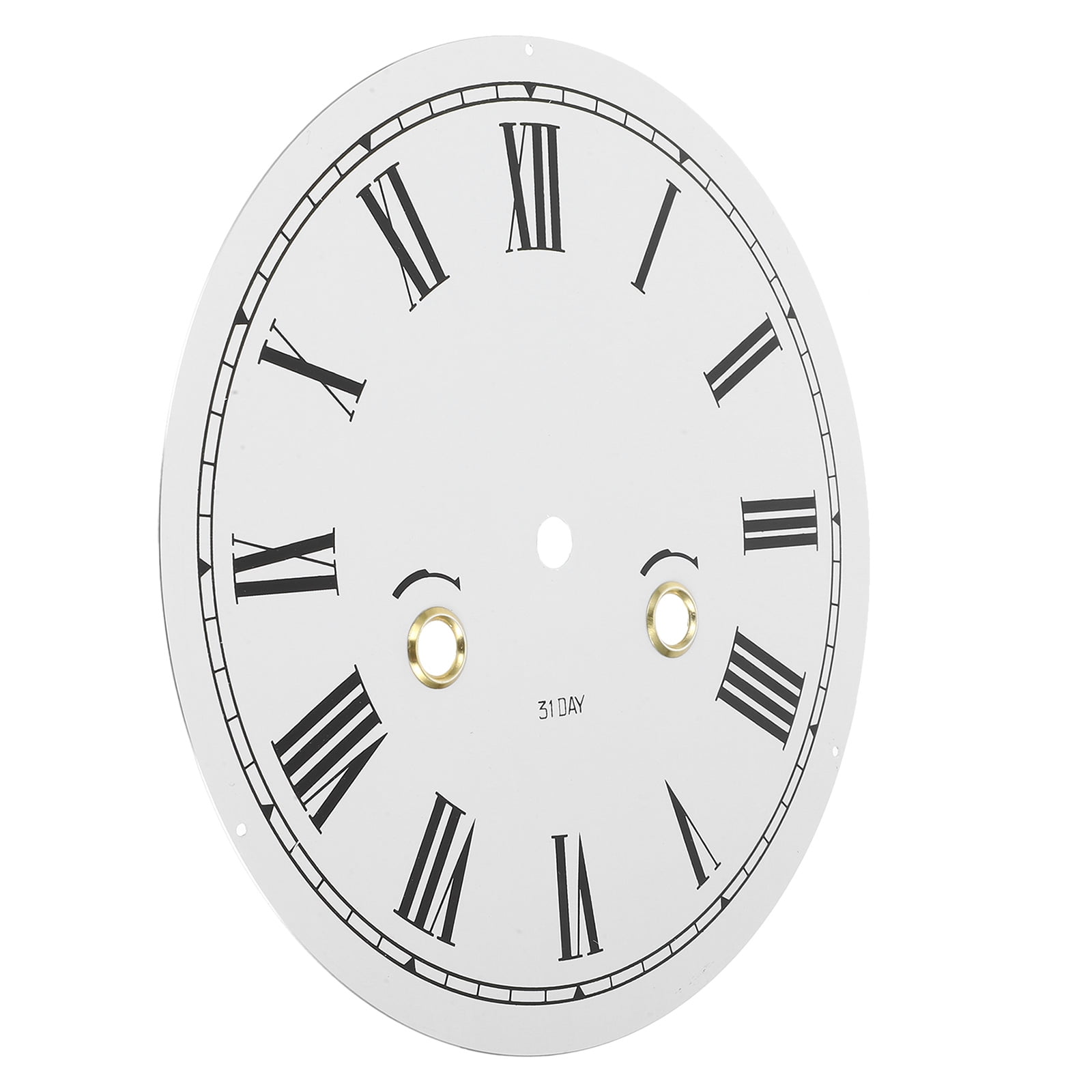 OUNONA Metal Clock Dial with Roman Numbers DIY Clock Material Quartz ...