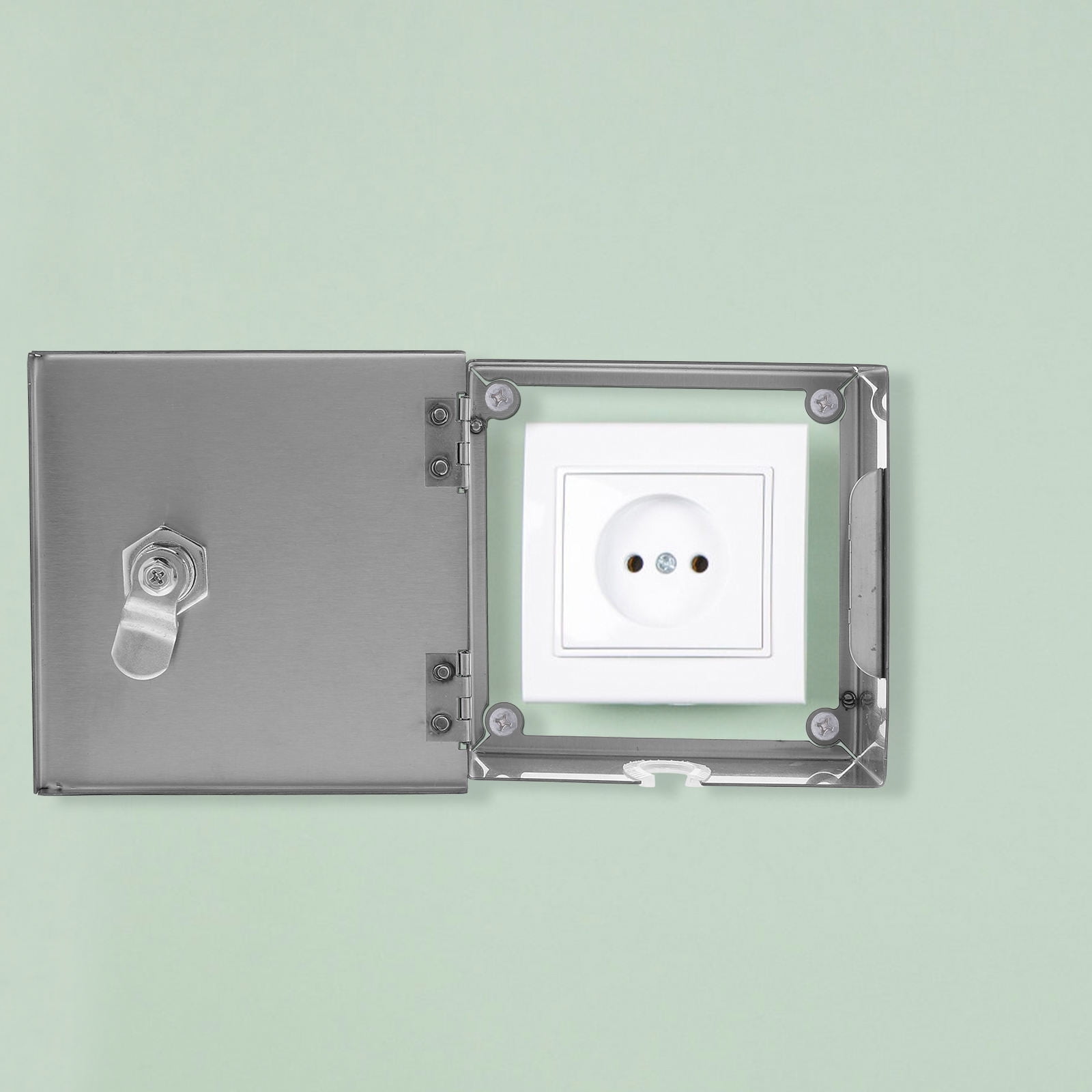 OUNONA Metal Electrical Box Covers Child Proof Outlet Protector ...