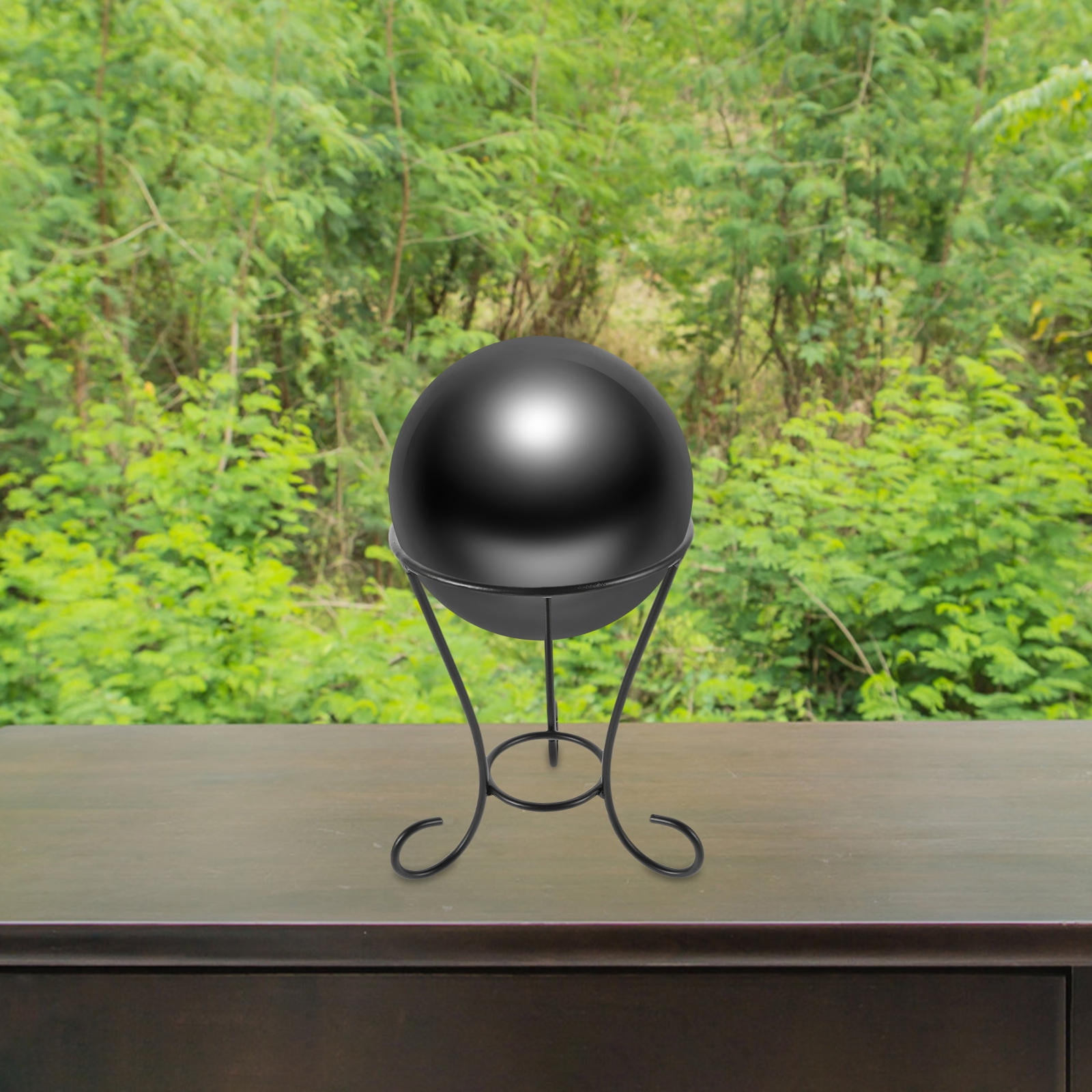 OUNONA Metal Gazing Ball Stand Outdoor Gazing Ball Holder Garden Sphere ...