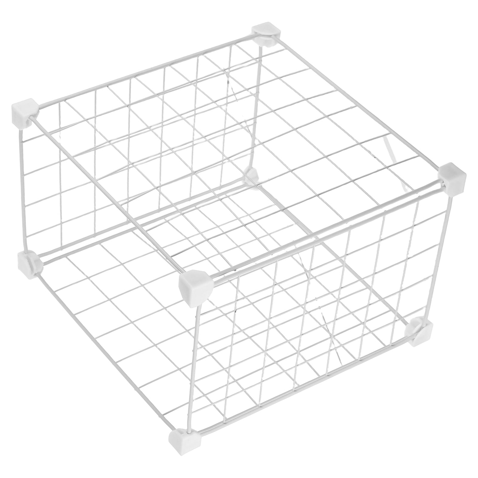 OUNONA Metal Mesh Hanging Basket White Freezer Organizer for Chest ...