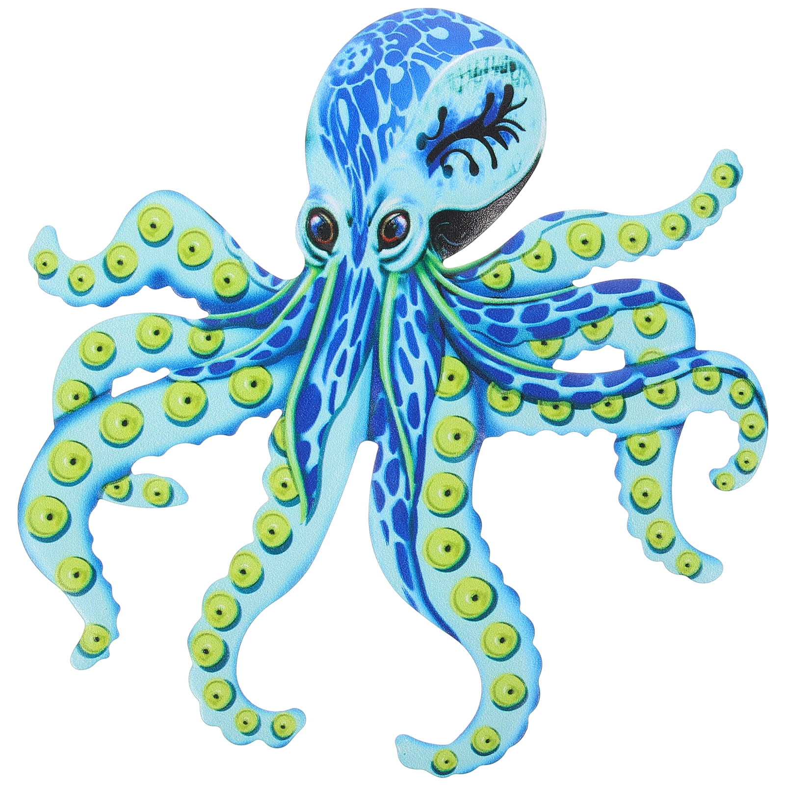 OUNONA Sky Blue Metal Octopus Wall Decor Iron Wall Hanging for Indoor ...
