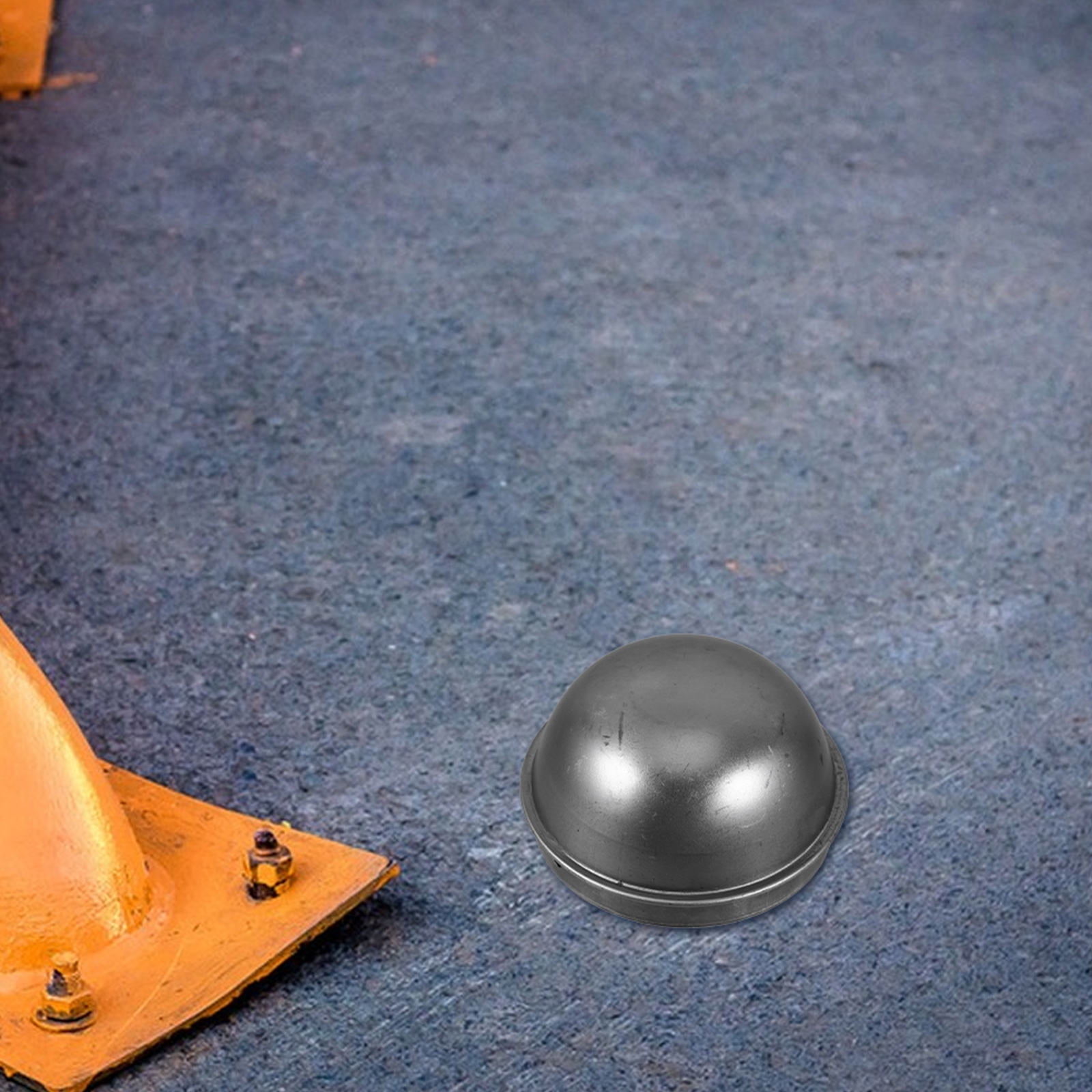 WEAVILUX Fence Post Caps Metal Fence Post Cover Grey 1Pack Protection ...