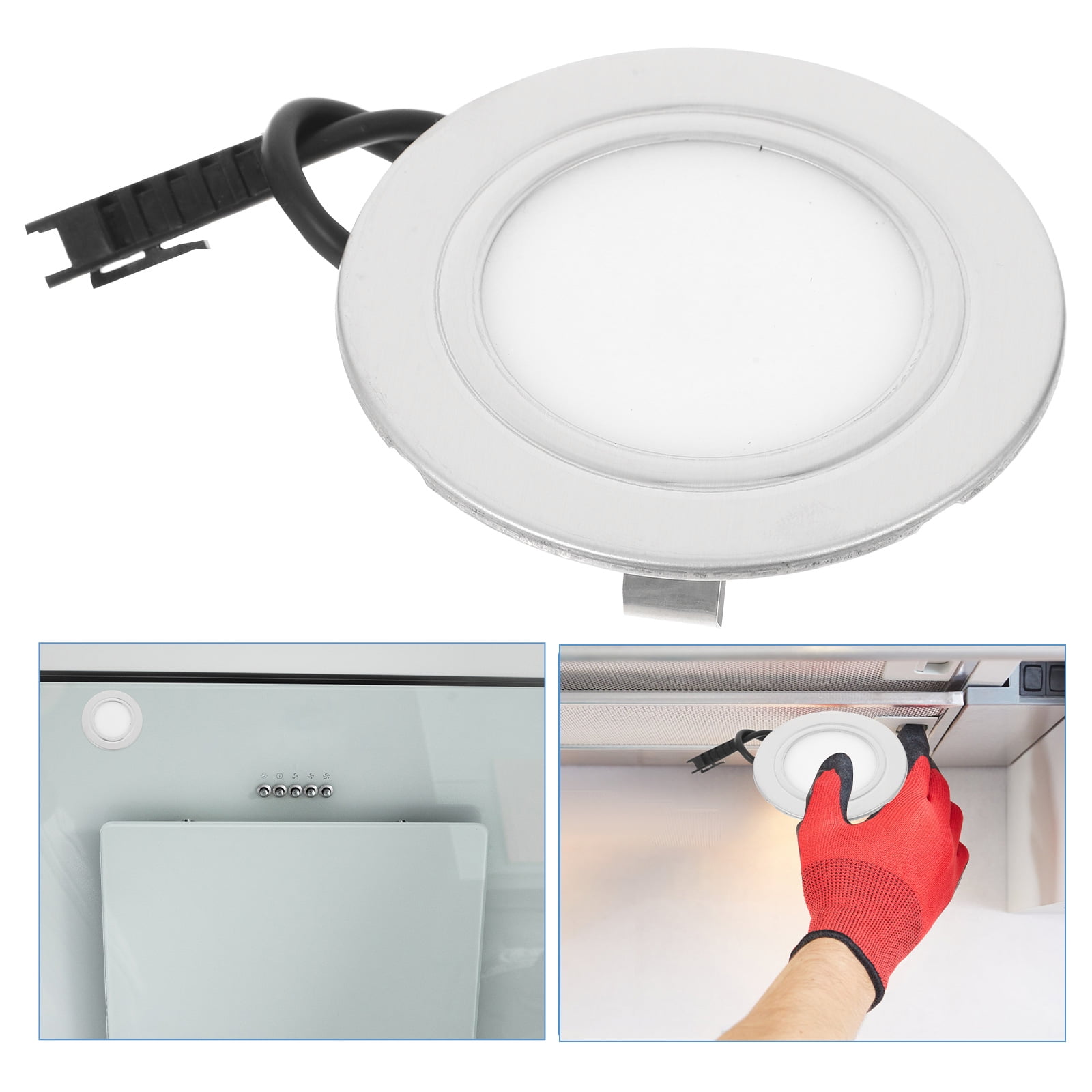 OUNONA Metal Range Hood Light Bulb Kitchen Hood Led Replacement Silver ...