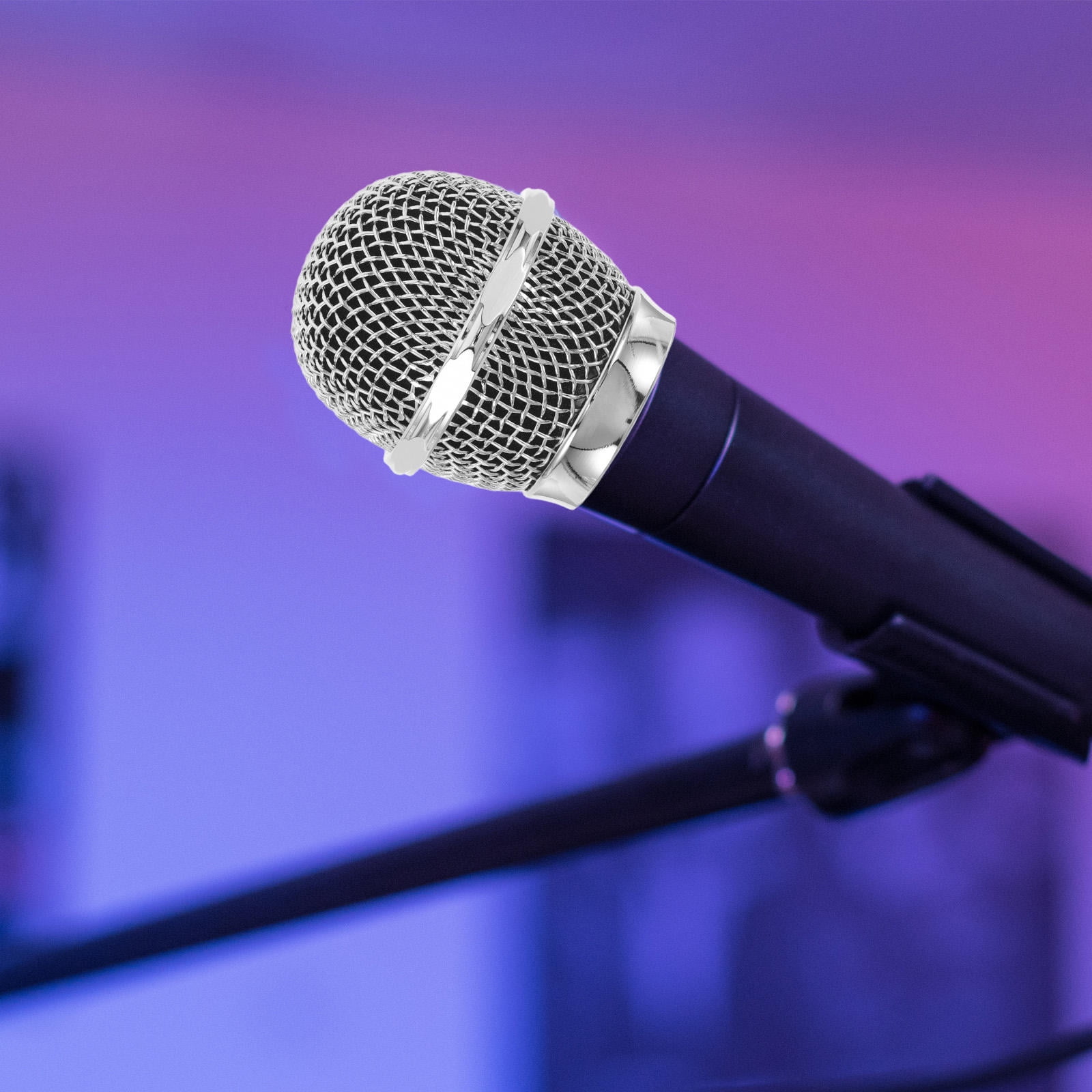 OUNONA Mic Replacement Grille Part Microphone Replacing Mesh Head Mic ...