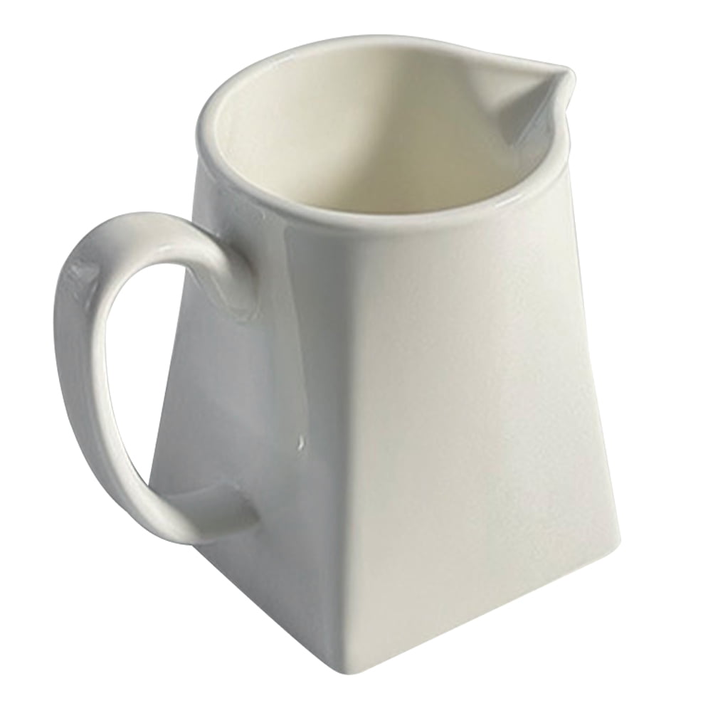 OUNONA Mini Cream Pitcher Mini Ceramic Cream Pitcher Small Cream Jug ...
