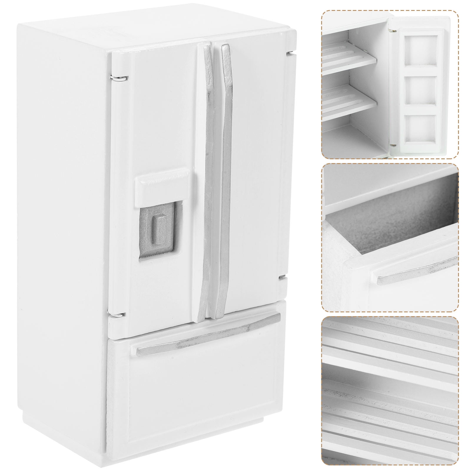 OUNONA Mini Fridge Model Practical Decor Use Dollhouse Kitchen ...