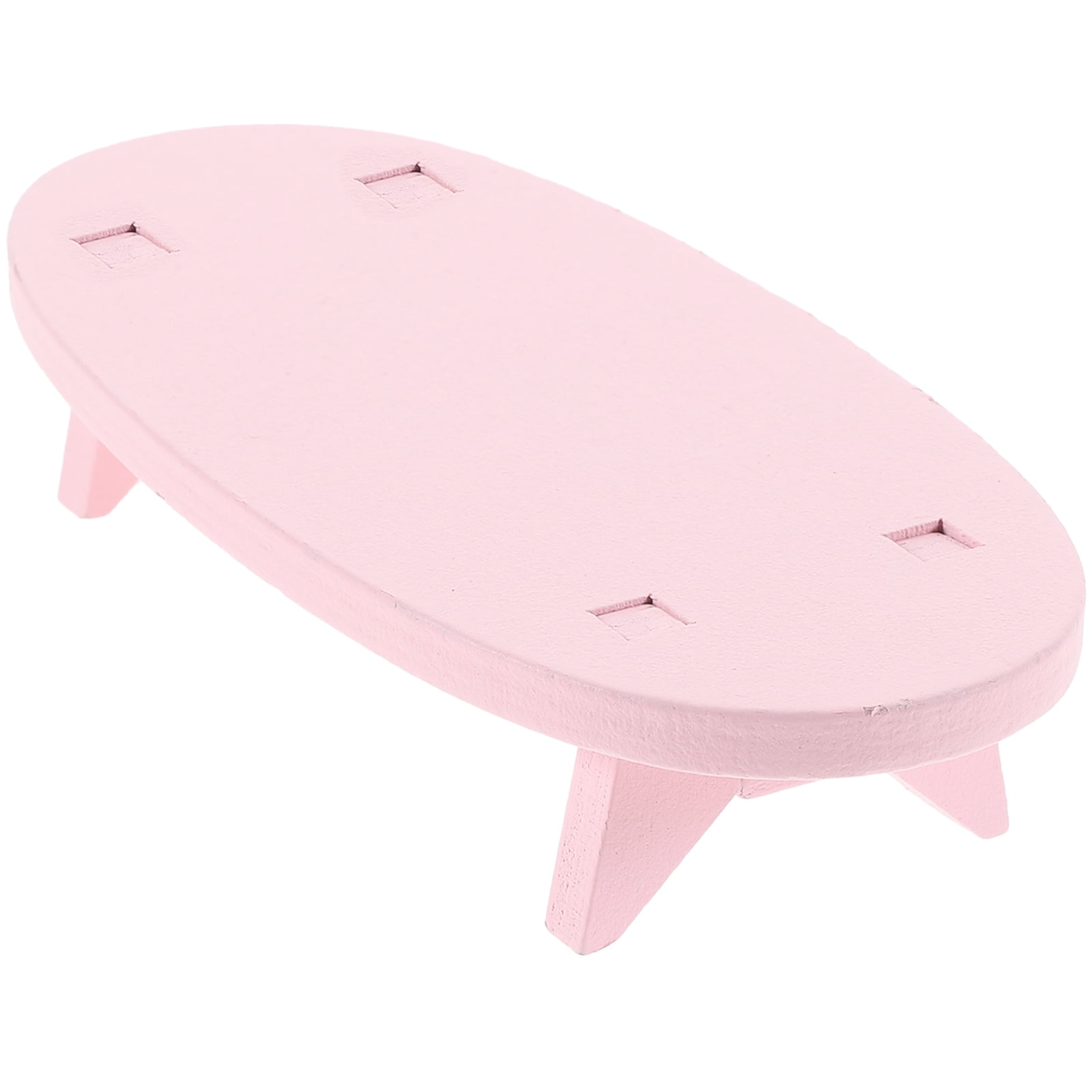 OUNONA Mini Dining Table Model Wooden Mini House Table Miniature ...
