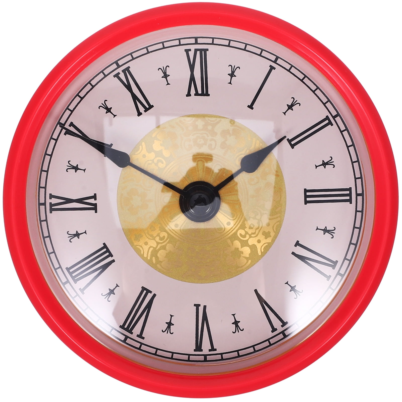 OUNONA Mini Quartz Clock Insert DIY Clock Plastic Mini Clock Roman ...