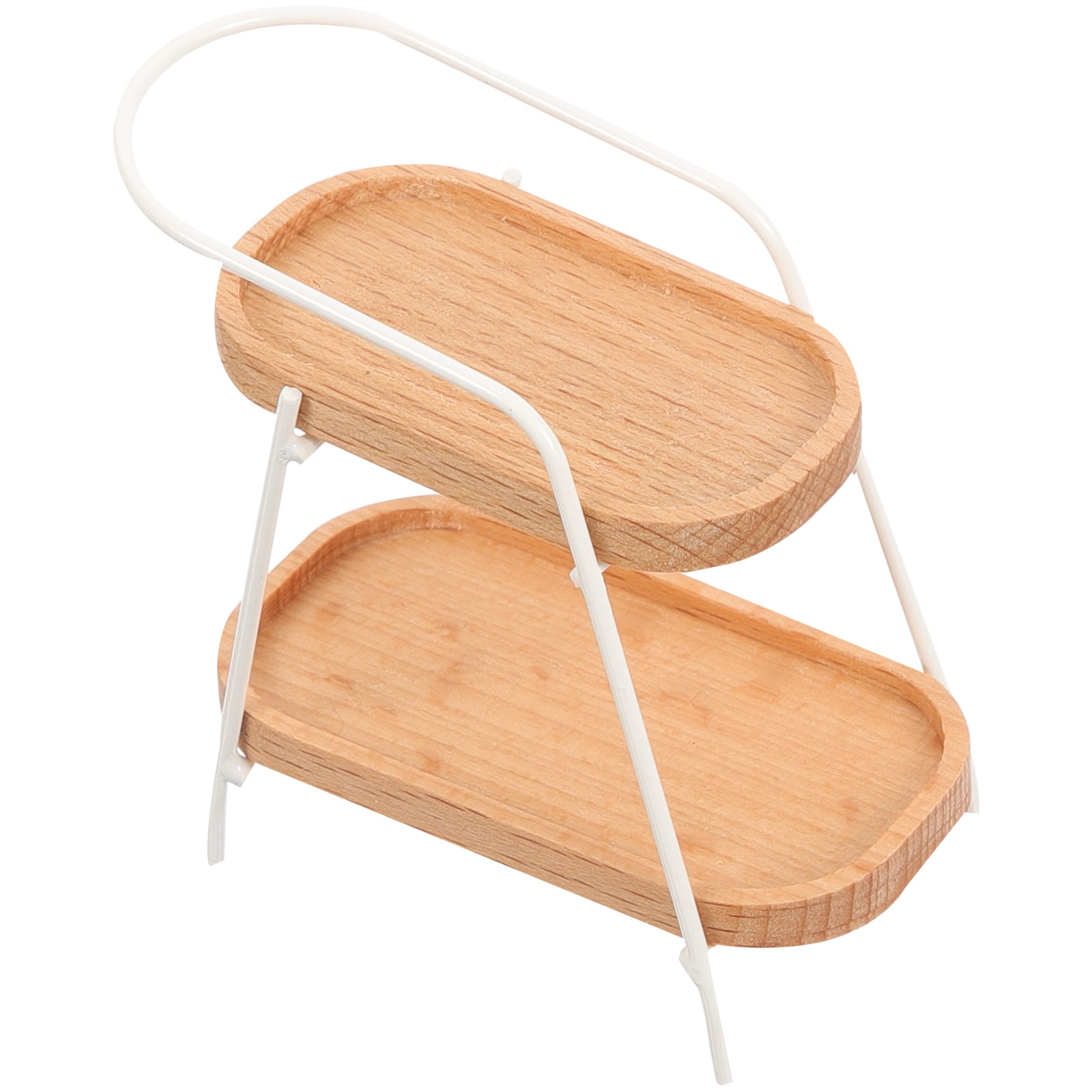 OUNONA Mini Storage Shelf Mini Furniture Model Doll House Storage Rack ...