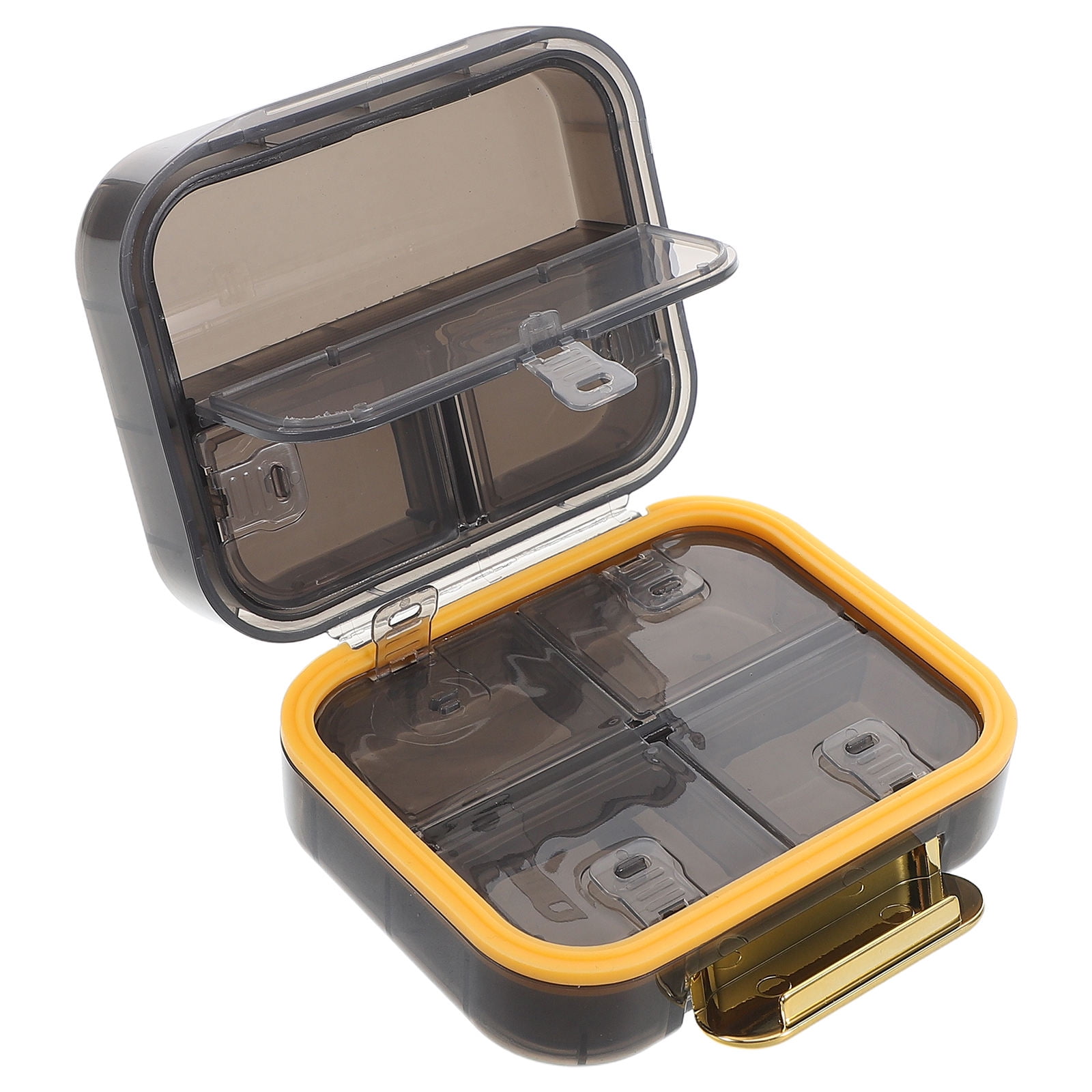 OUNONA Mini Travel Pill Organizer Small Medicine Container With 7 ...