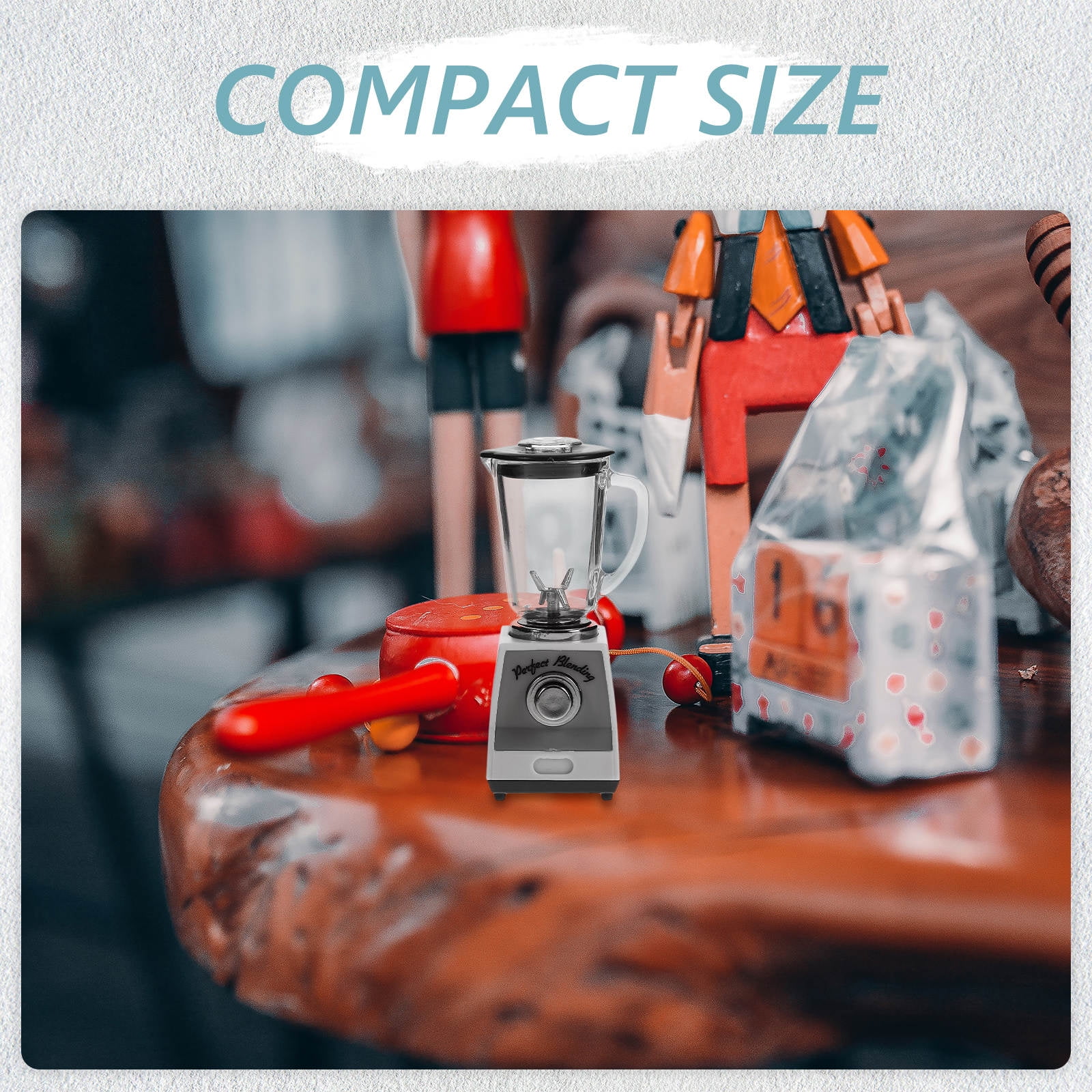 OUNONA Miniature 1:12 Scale Dollhouse Kitchen Appliance Tiny Blender For Kids Play Kitchen ...