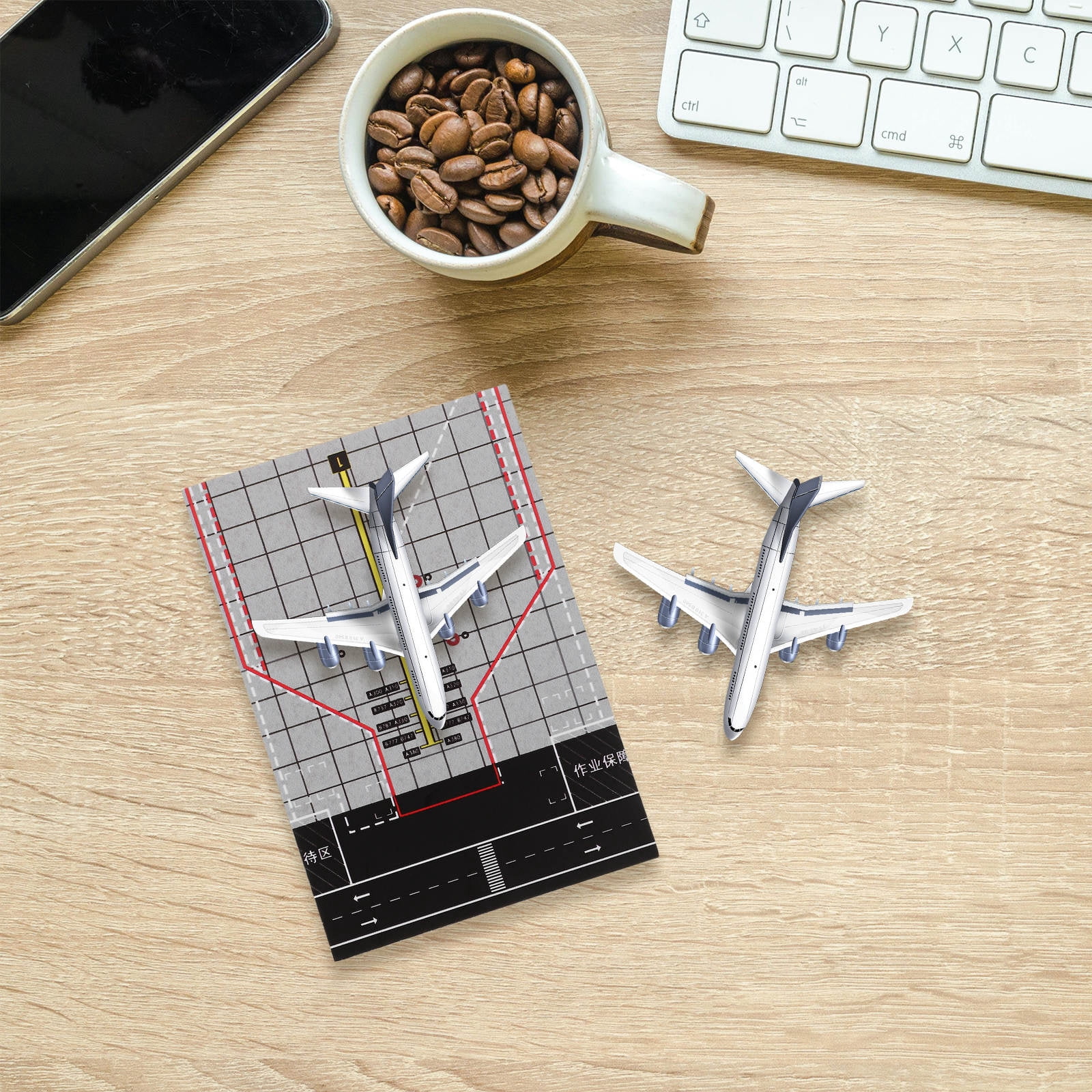 OUNONA Miniature Airplane Model Display Stand Wooden Base for Display ...
