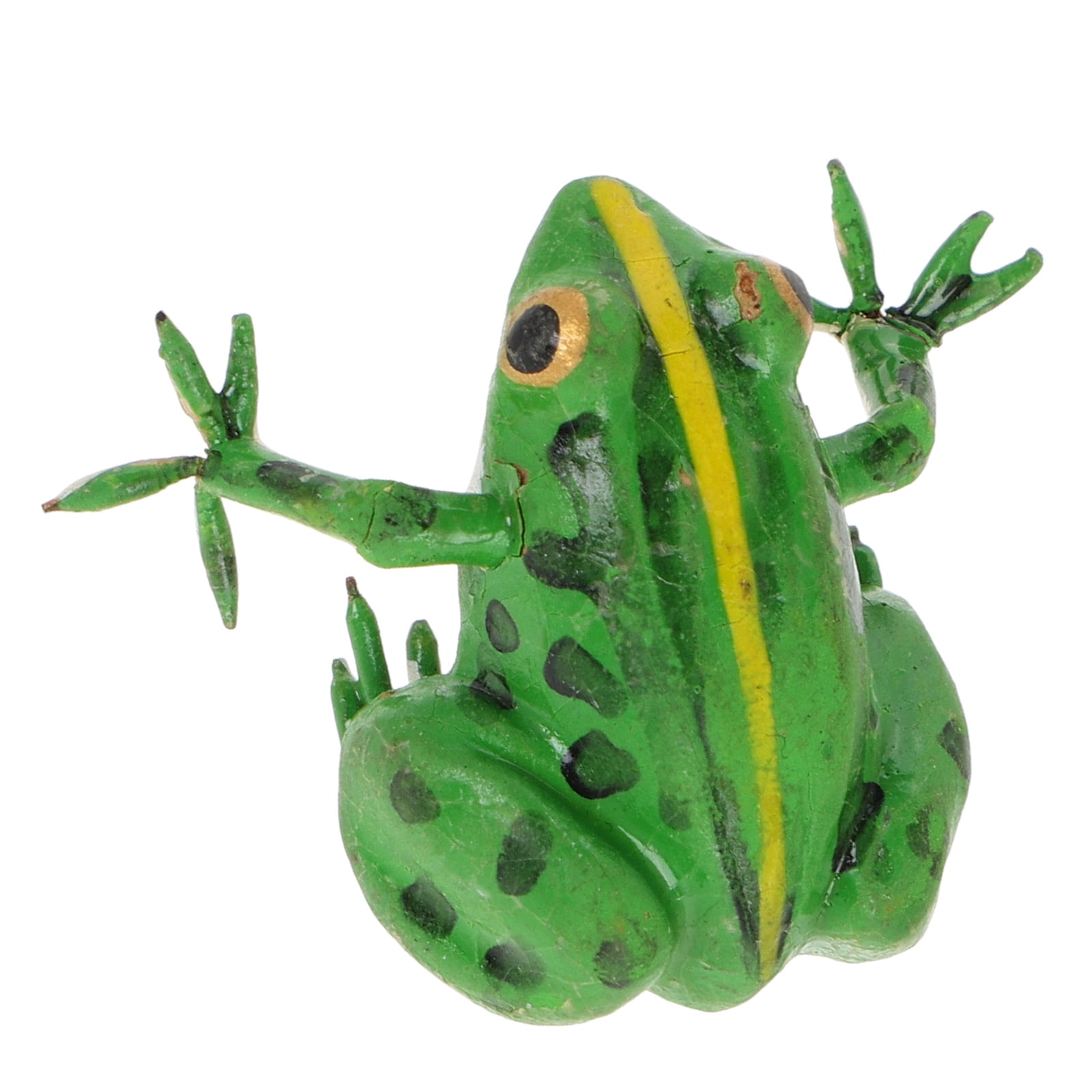 OUNONA Miniature Frog Garden Statue Animal Tiny Clay Frog Decor For ...