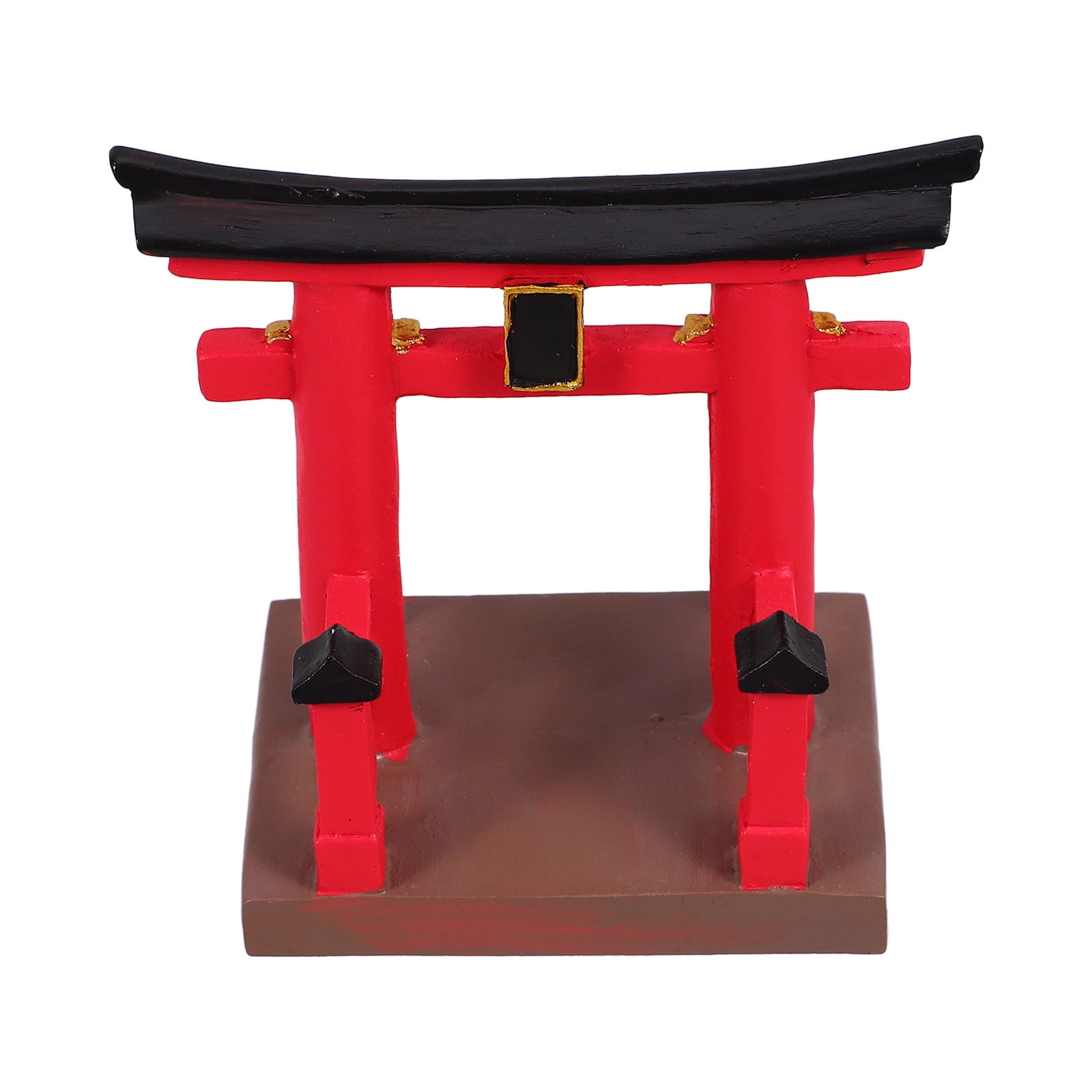 Japanese Torii Gate Miniature Resin Ornament for Display Use Red Color ...