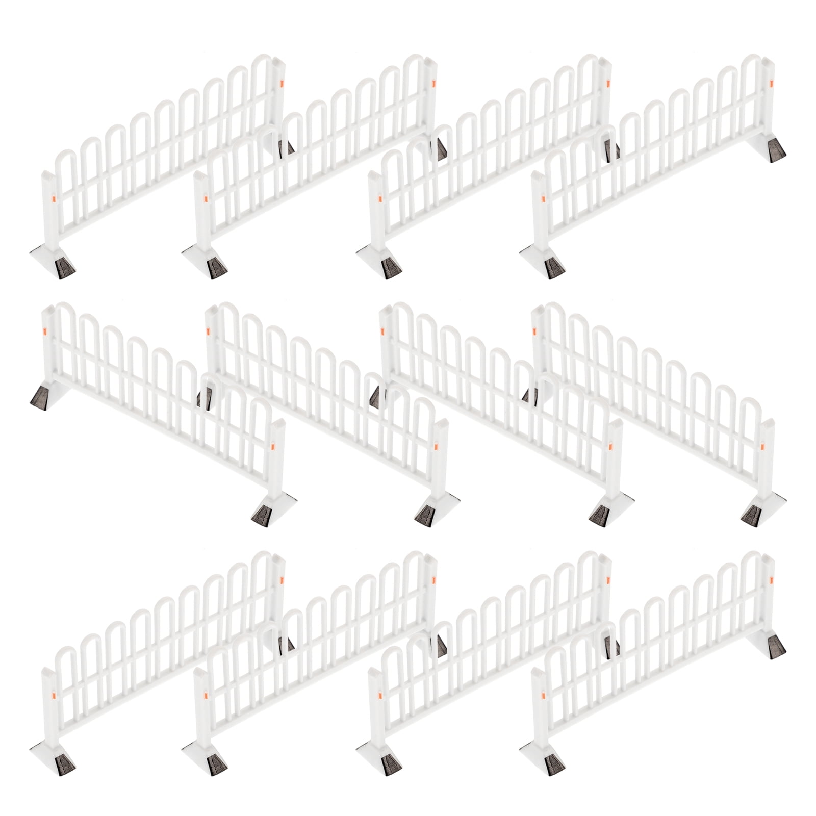 OUNONA Miniature Traffic Barriers 12Pcs Miniature Roadblock Signs ...