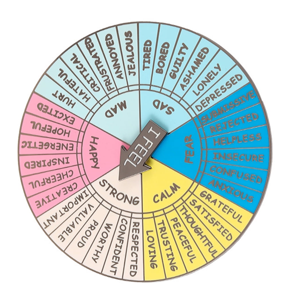 OUNONA Mood Tracker Magnet Therapy Wheel Emotion Badge Work - Walmart.com