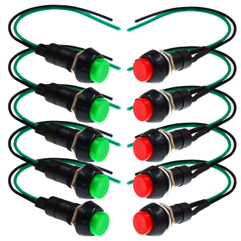 OUNONA Motorcycle Flameout Switch Self-locking Button Motorbike Control ...